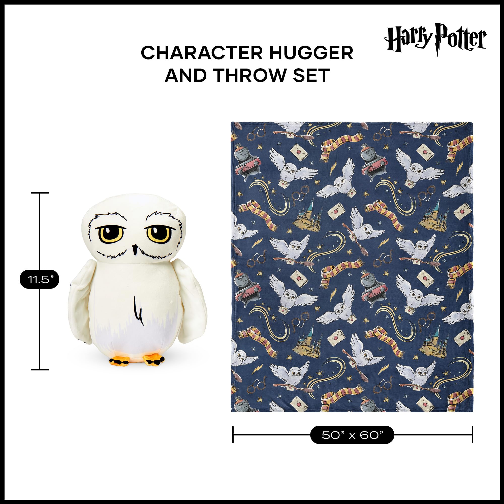 Snapklik.com : Warner Bros Harry Potter, Hedwig, Silk Touch Throw And ...