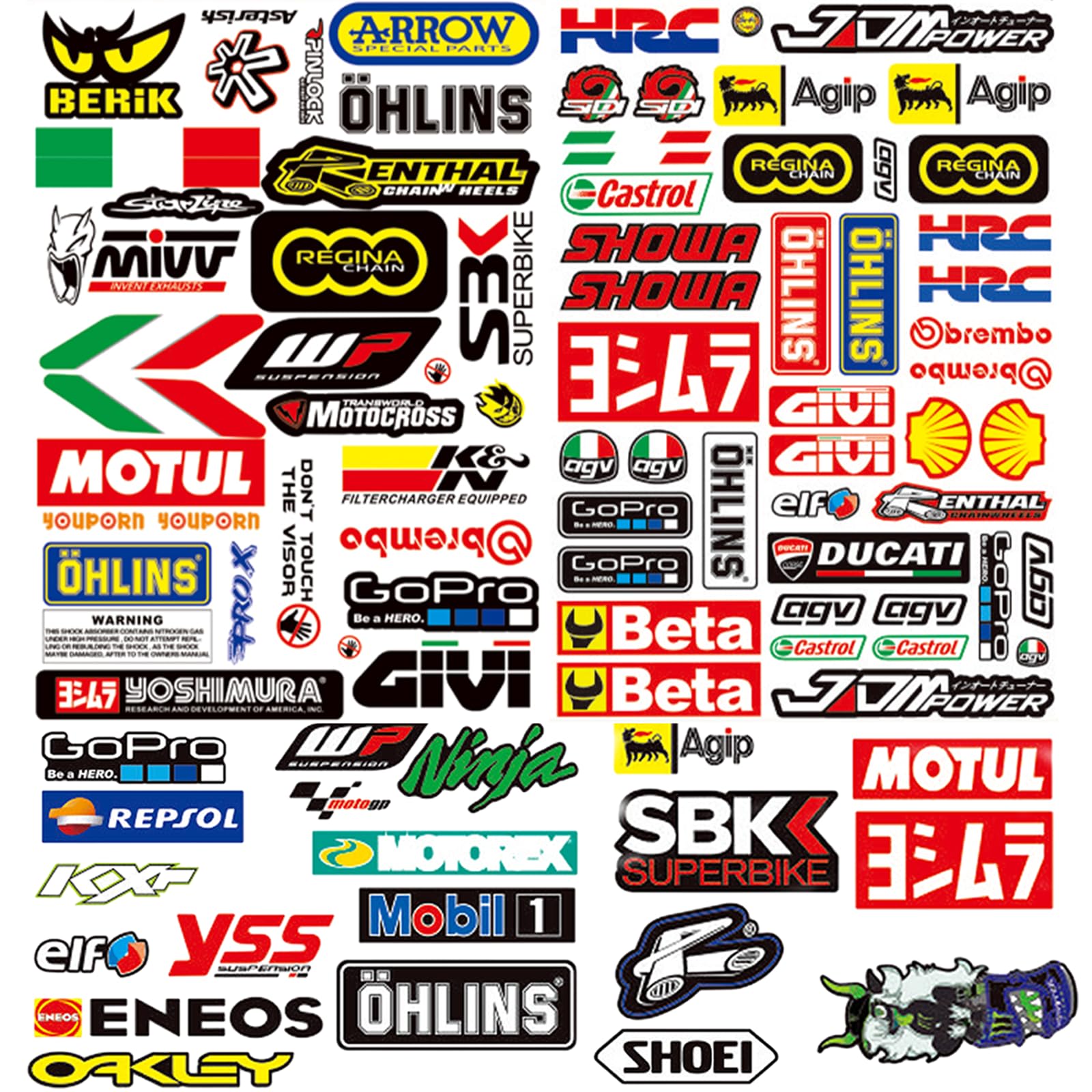 3 Pièces Moto Cross Stickers Voiture Tuning kit Accesoires Autocollant ...