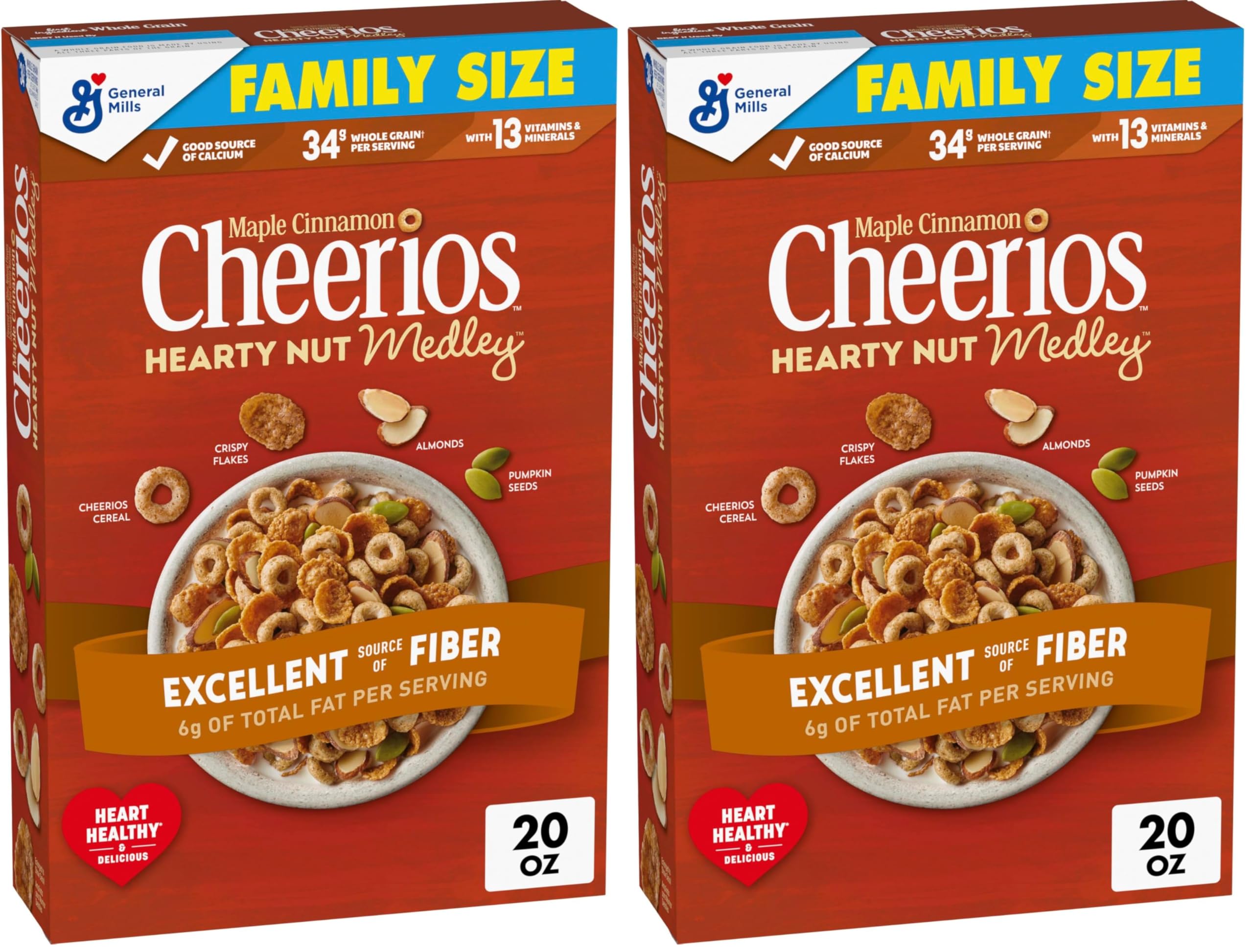 Snapklik.com : Cheerios Hearty Nut Medley Breakfast Cereal, Maple ...