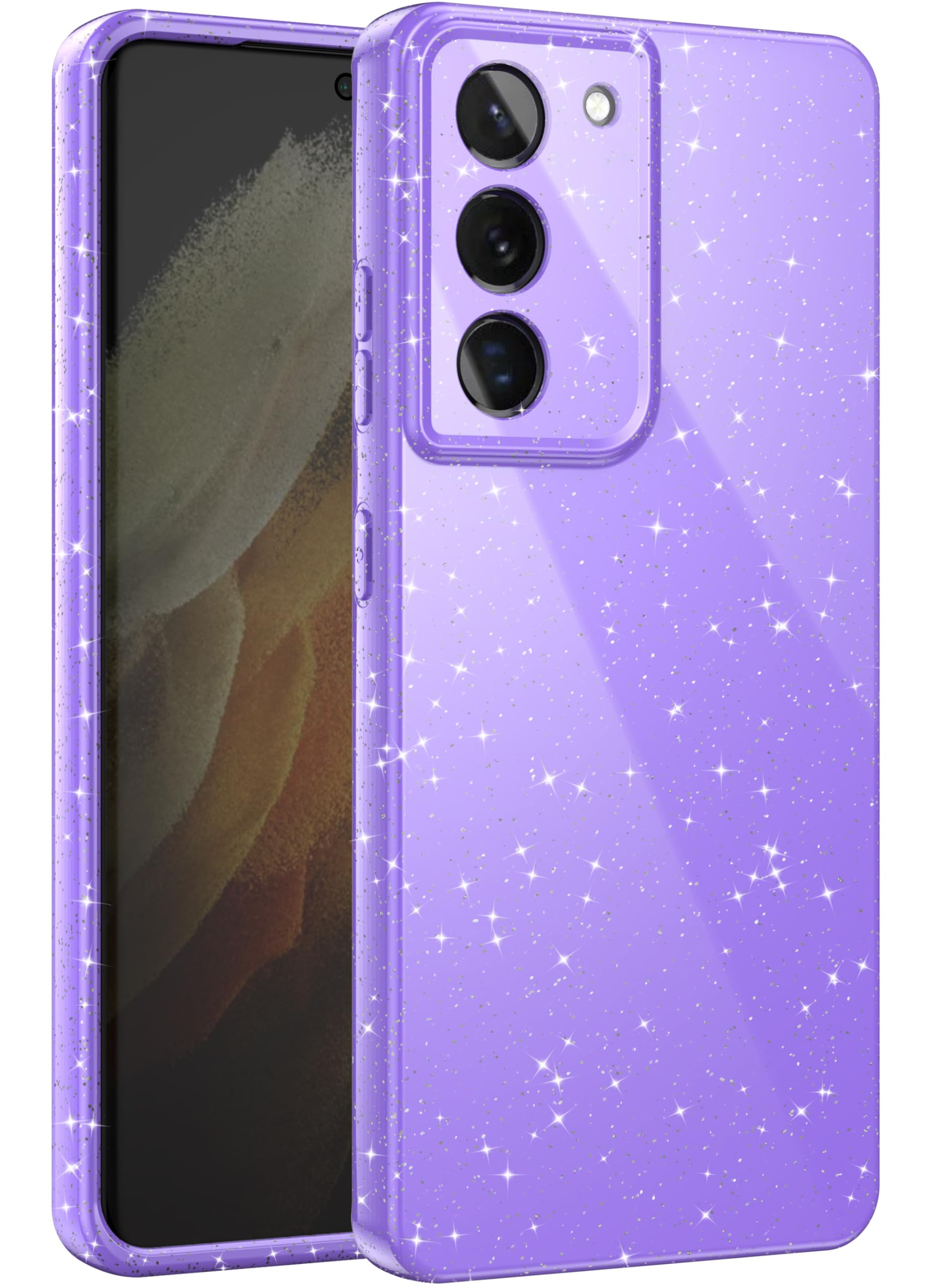 Amazon.com: CUZMIGO Sparkly Case for Samsung Galaxy S21 FE, Cute Neon Bright Color Phone Cases ...