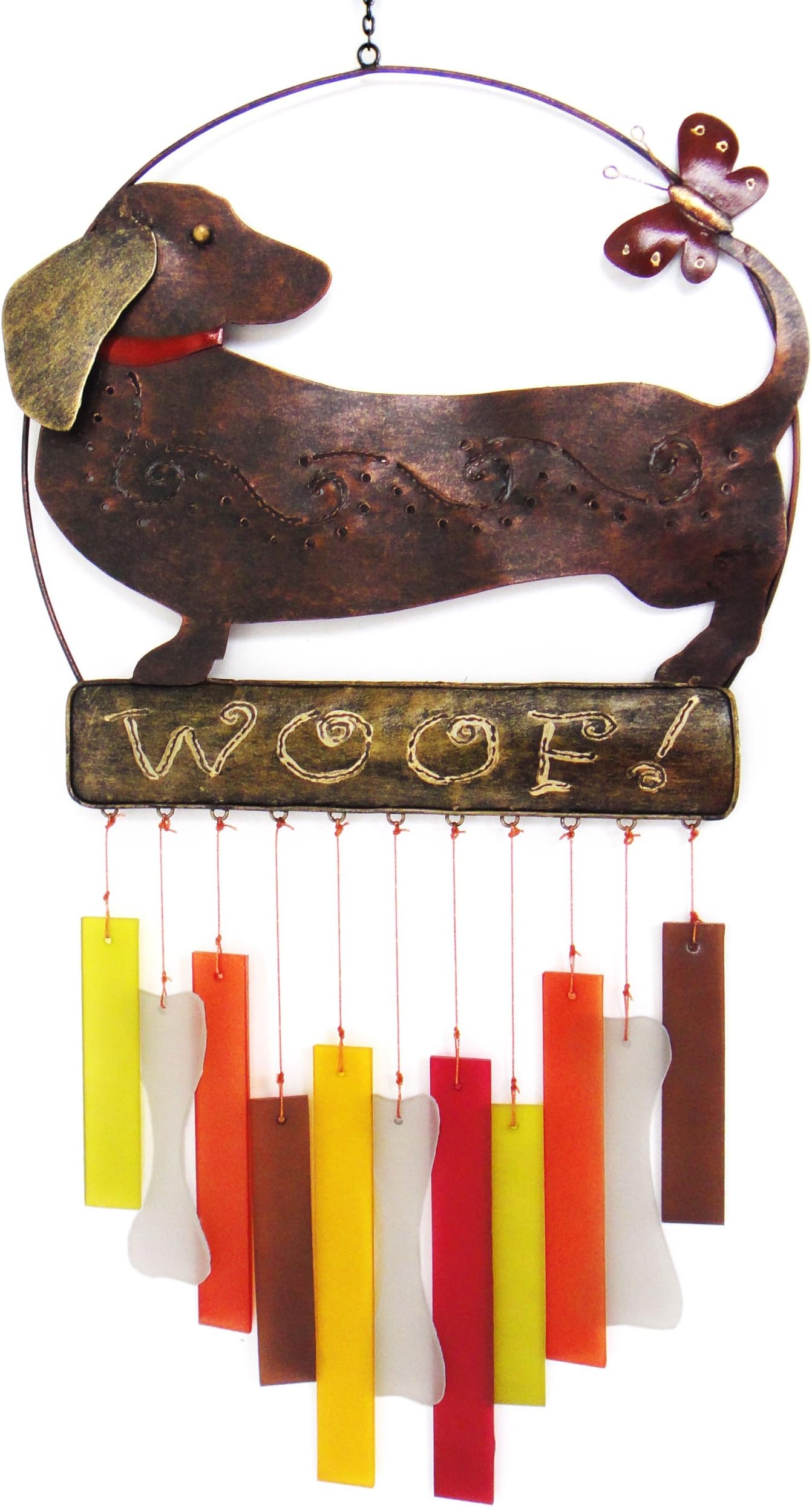 Amazon.com : Kakeii Dachshund Wind Chimes for Outside Hanging Outdoor ...