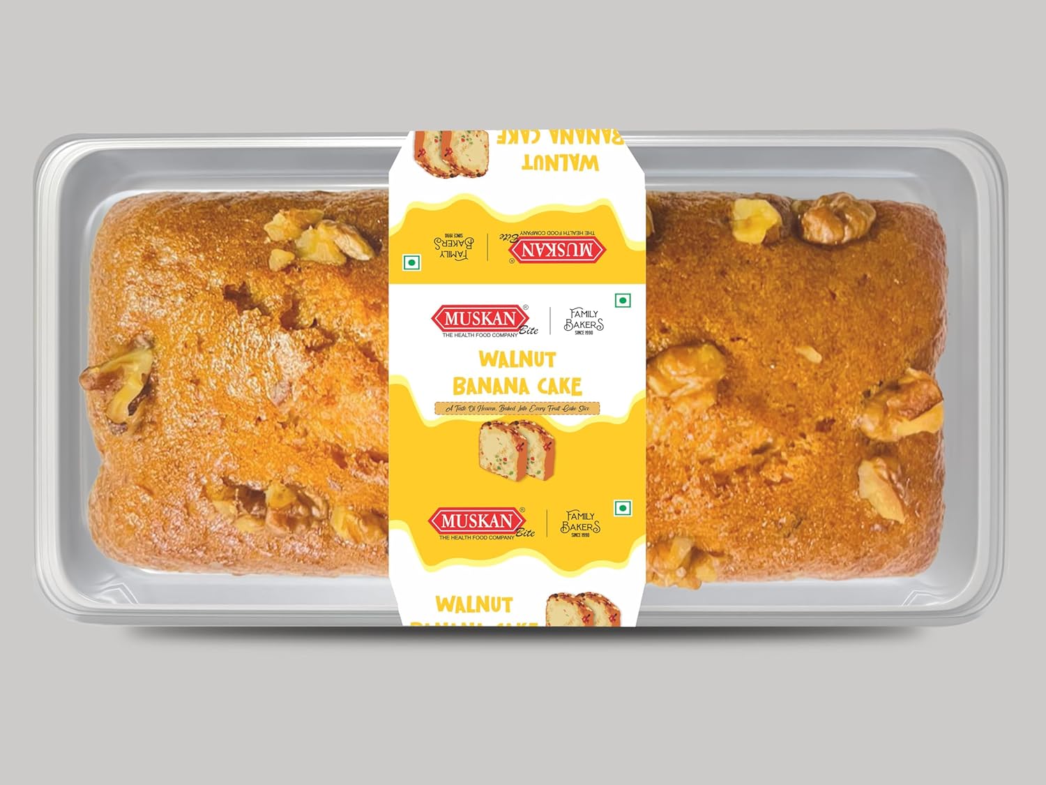 Muskan Banana Flavour Walnut Dry Cake - Enriched with Healthy Walnuts ...