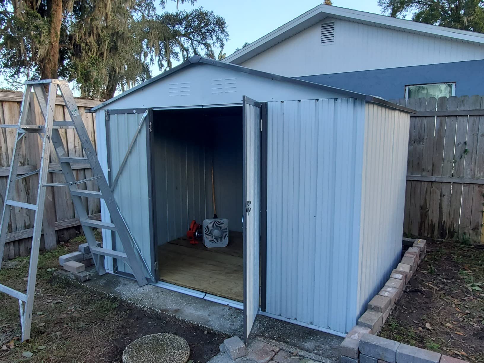 $14/mo - Finance 8 X 10 Ft Storage Shed, Orange, Aluminum Alloy Outdoor ...