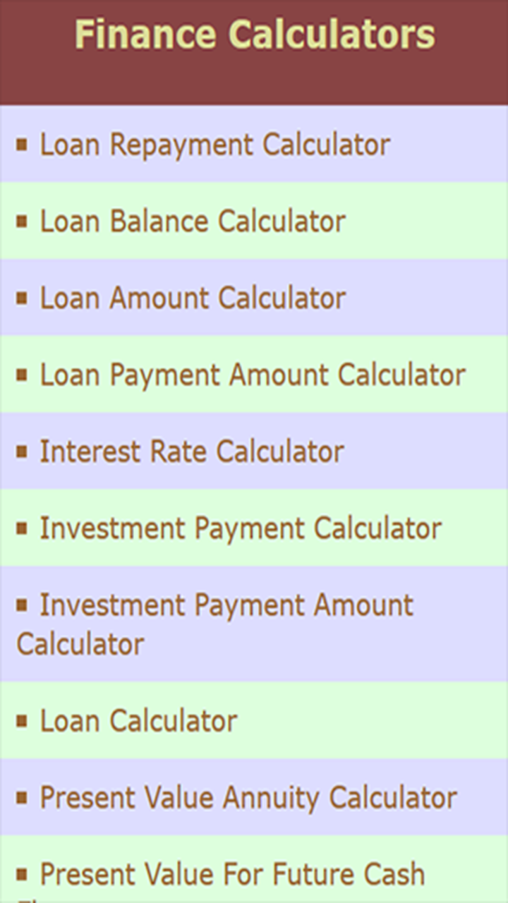 Finance Calculators - App on Amazon Appstore