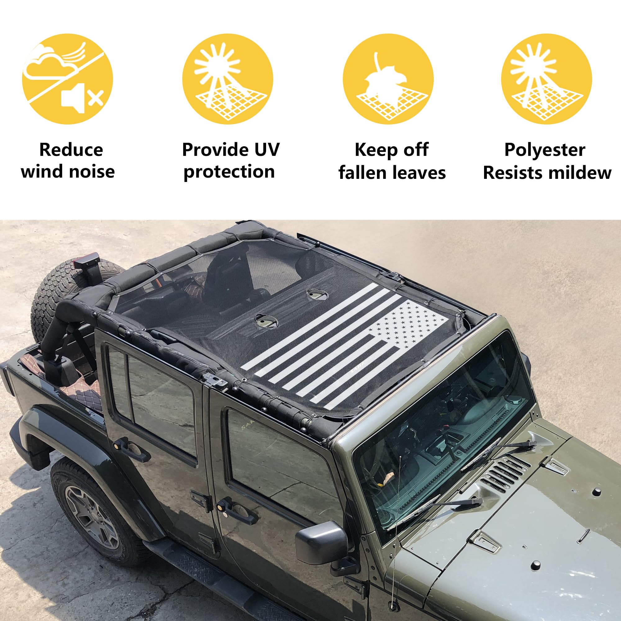 Snapklik.com : Sukemichi JK Bikini Top For Jeep Wrangler, JK Sunshade ...