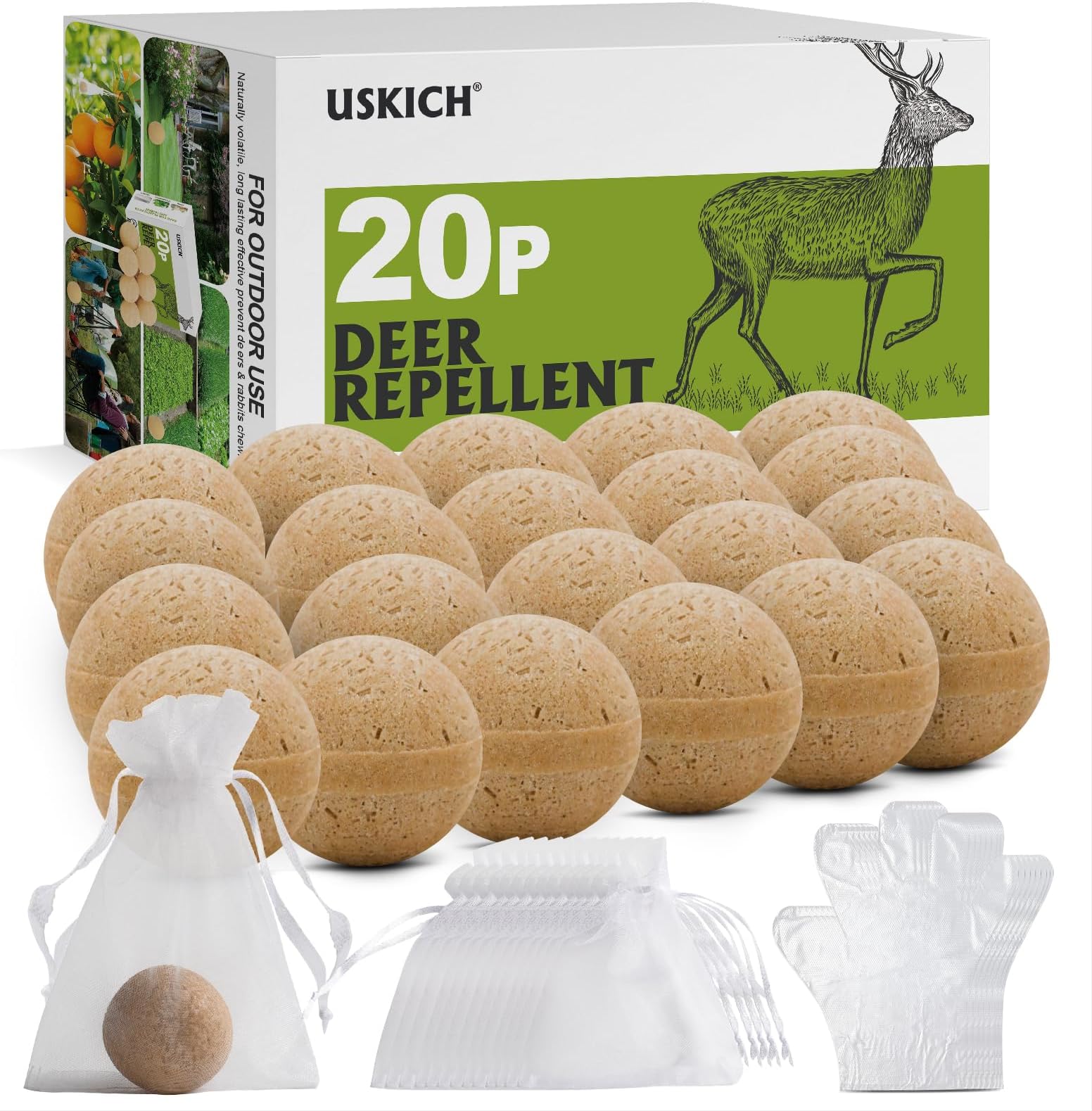 Amazon.com: 20 Pack Deer Repellent, Rabbit Repellent, Deer Deterrent ...
