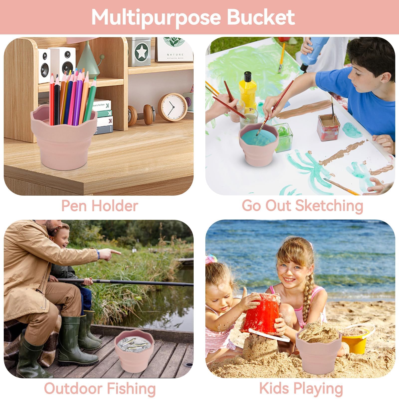 Snapklik.com : Portable Collapsible Paint Brush Washer, Silicone ...