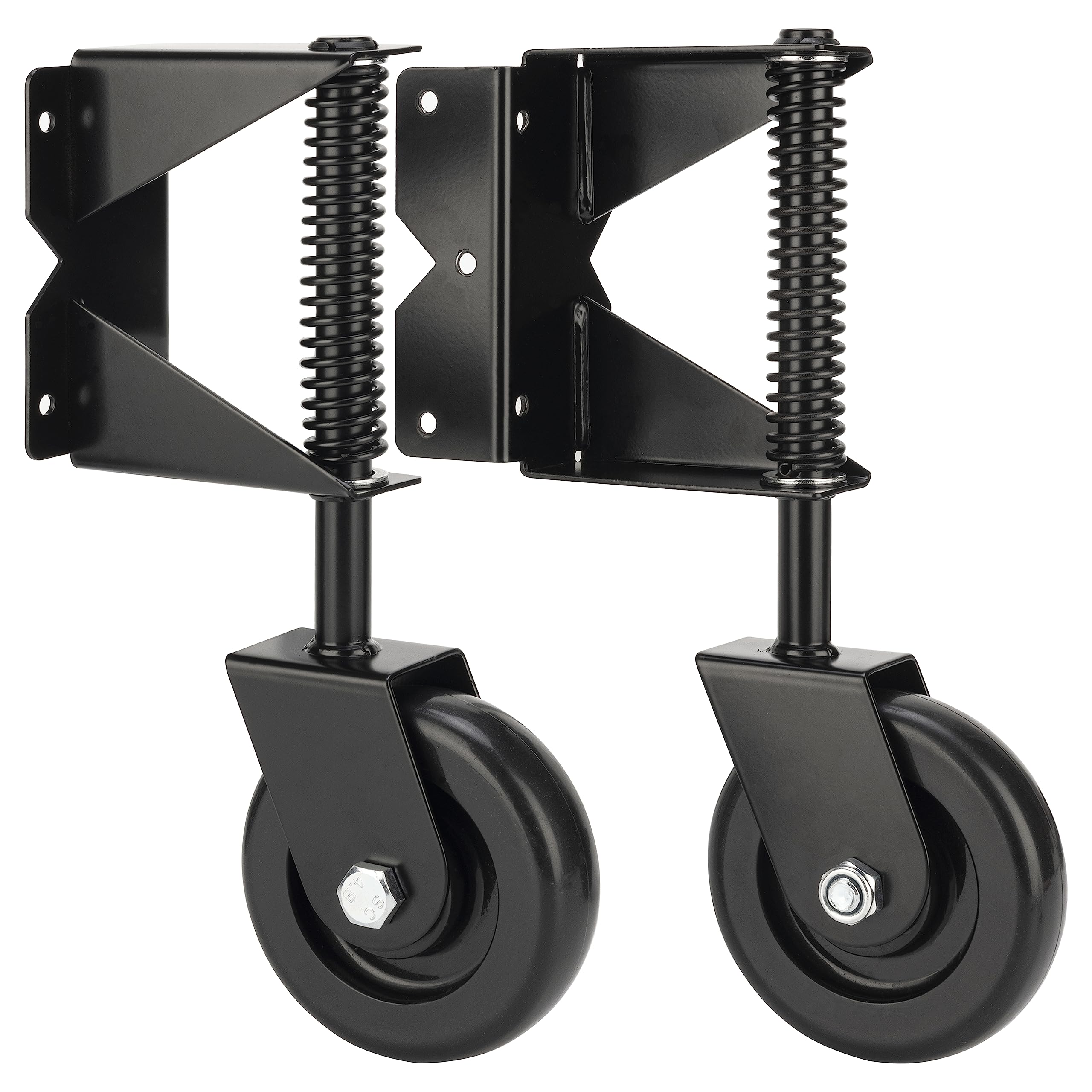 Gate Wheel Spring-Loaded Gate Caster Kit for Wooden PVC Fences, Heavy ...