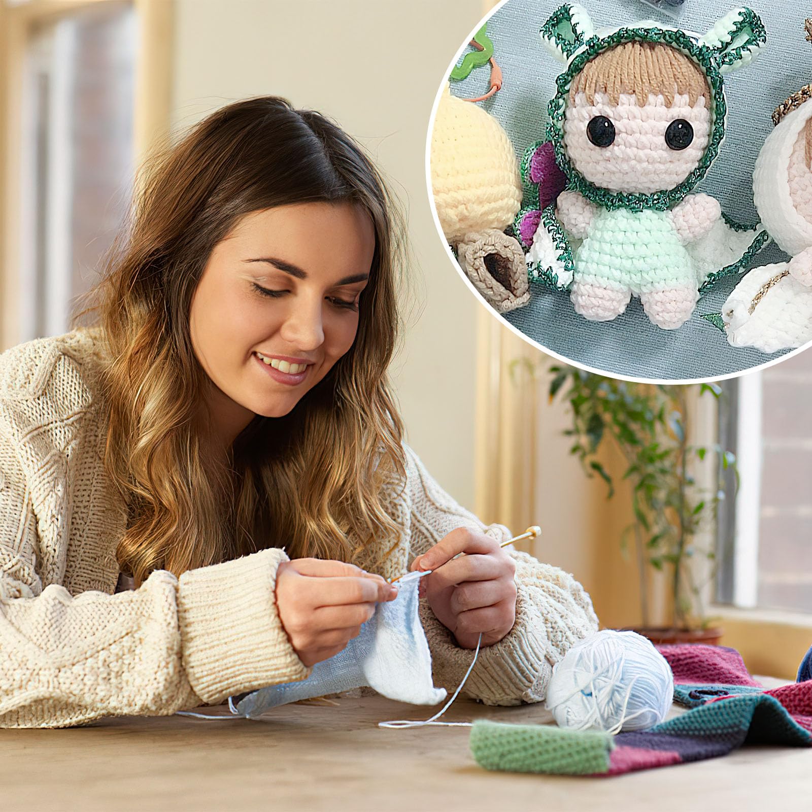 Snapklik.com : UPINS 600 Pieces 10MM Safety Eyes