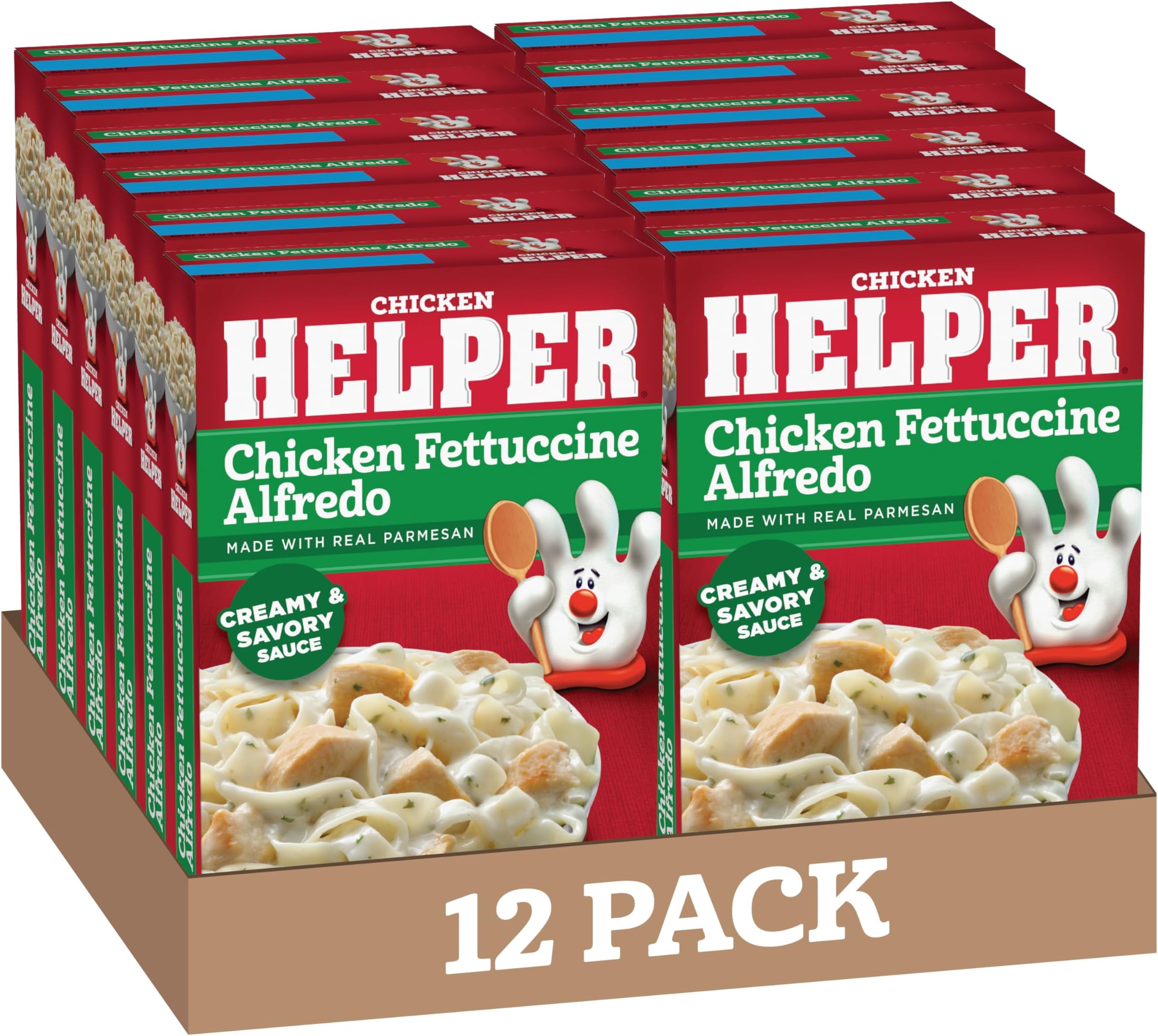 Amazon.com: Chicken Helper Fettuccine Alfredo Pasta, 8.7 Ounces, 12 per ...