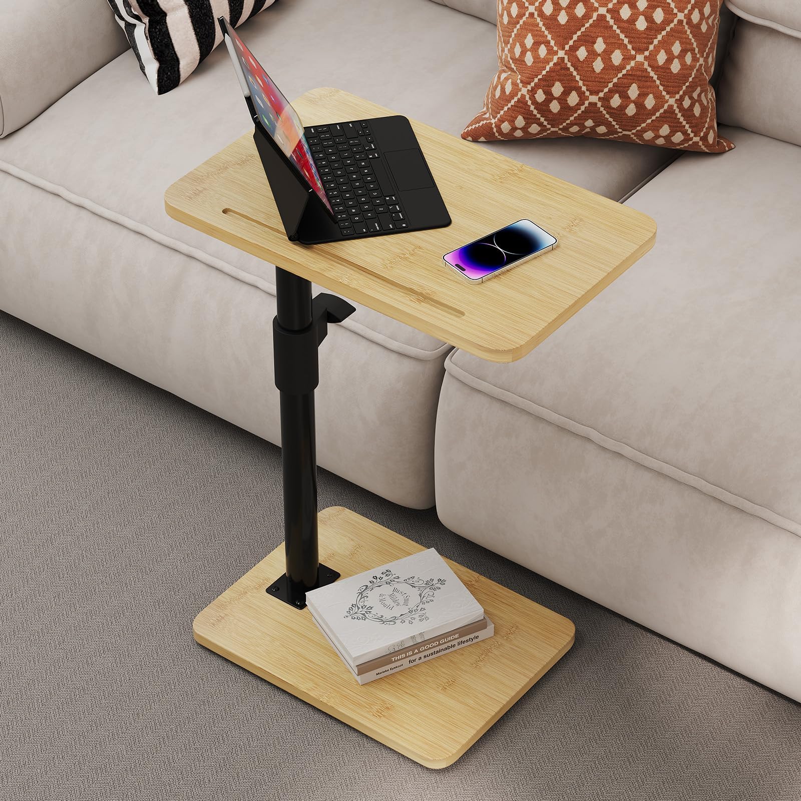 Amazon.com: KOBSAINF Sofa Tray Table for Couch Arm - Side Table Tray ...