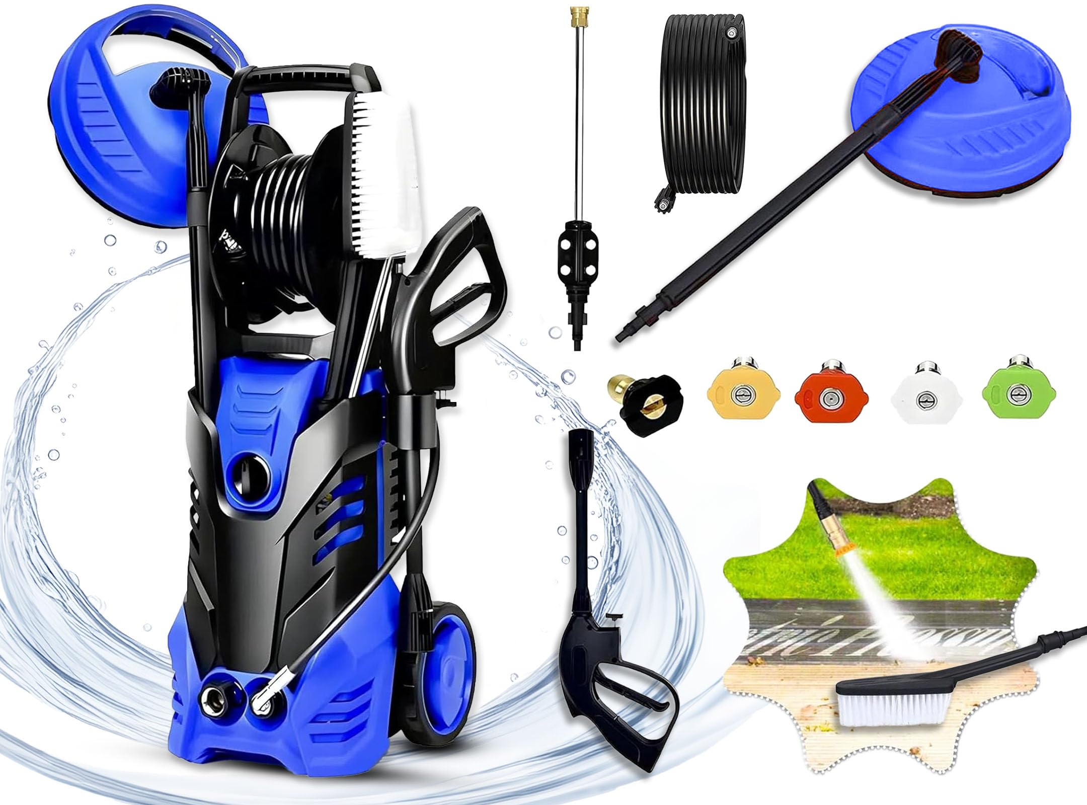 Amazon.com : Electric Power Washer, Harigal 4000 Max PSI, 2.6 GPM ...