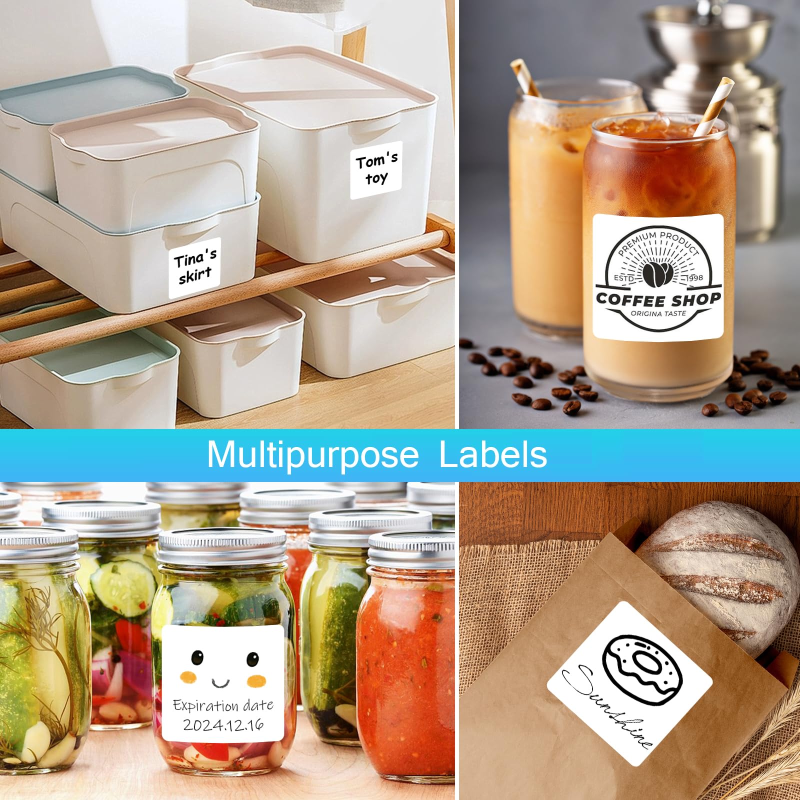 Snapklik.com : Printable Sticker Paper, 3-1/3" X 4" Shipping Address ...