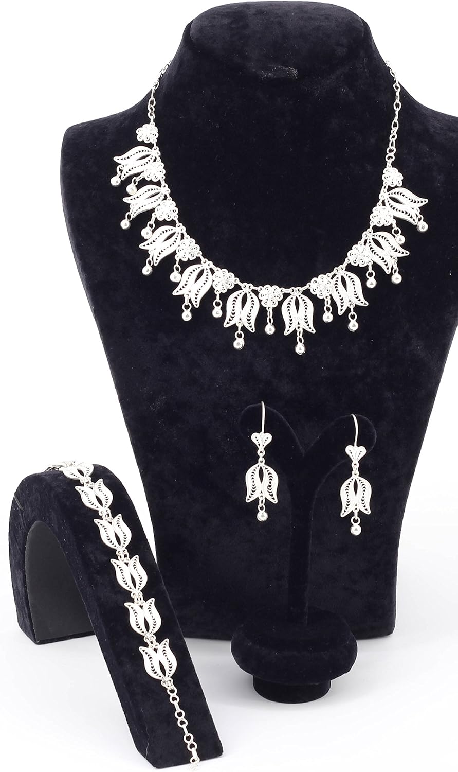 Amazon.com: Anatolianway Silver Set (Telkari) (Tulip Theme ...