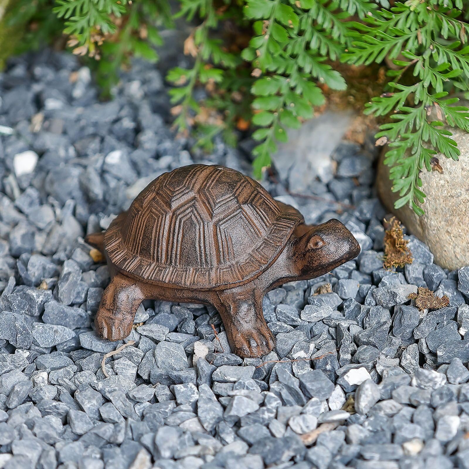 Amazon.com: Top Brass Turtle Key Hider Figurine - Cast Iron Garden ...