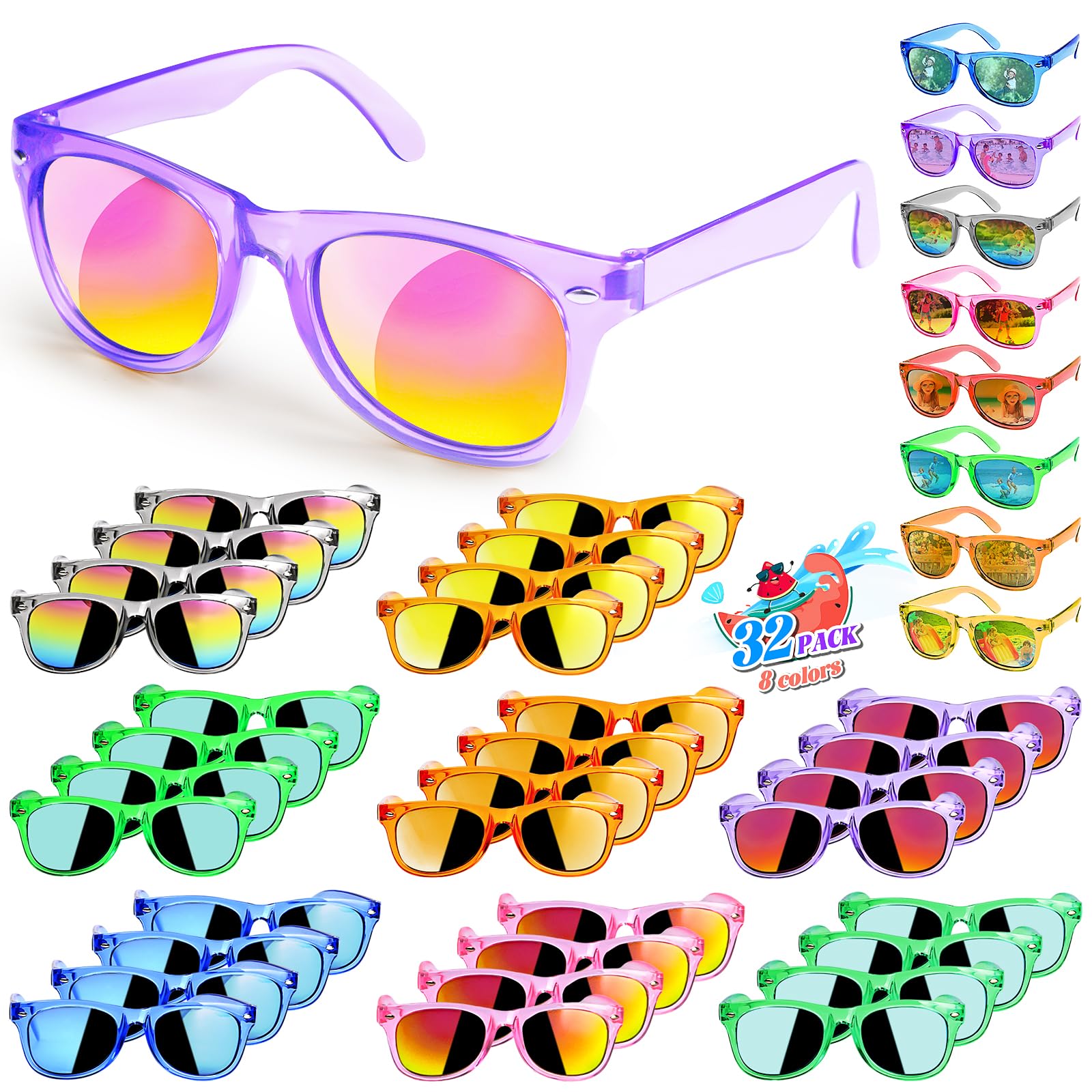 Amazon.com: Kids Sunglasses Party Favors - Boys Girls Valentines Day ...