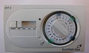 SCOTTISH GAS EMT 2 24HR SINGLE CHANNEL MECHANICAL PROGRAMMER : Amazon ...