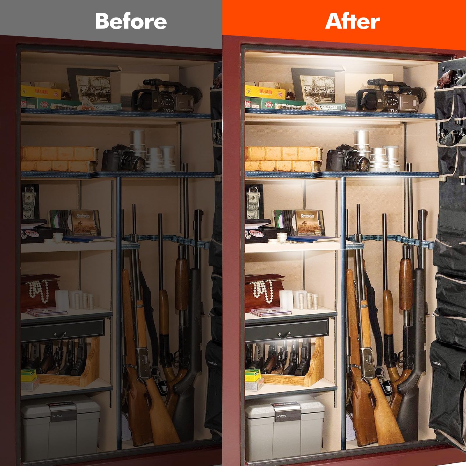 Snapklik.com : Gun Safe Lighting, MIND & ACTION LED Safe Light Kit ...