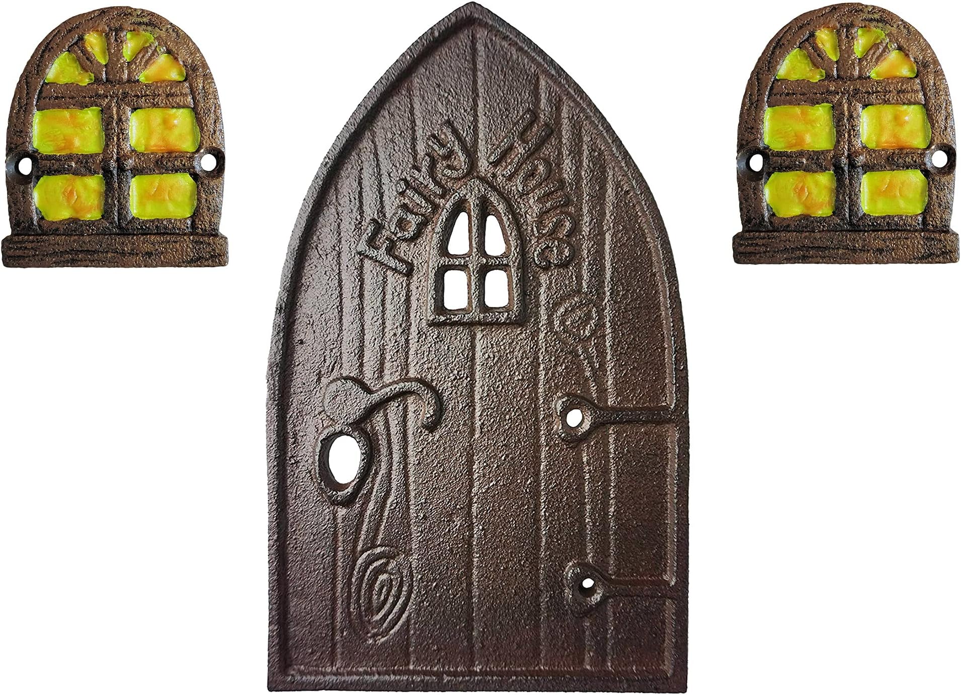 Amazon.com: Lulu Decor, 100% Cast Iron Rustic Brown Miniature 8" Fairy ...