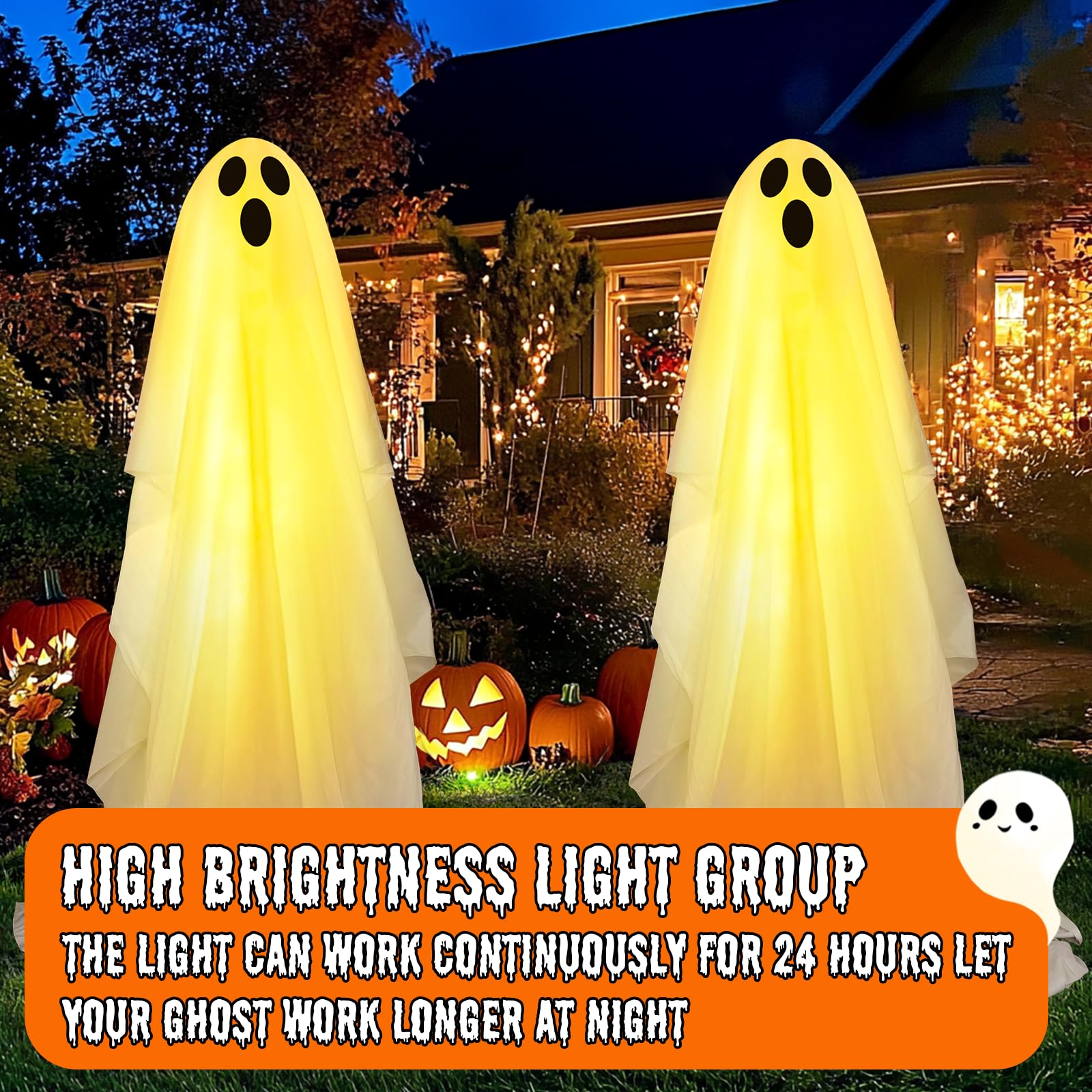 Halloween Ghost Light Up Animated