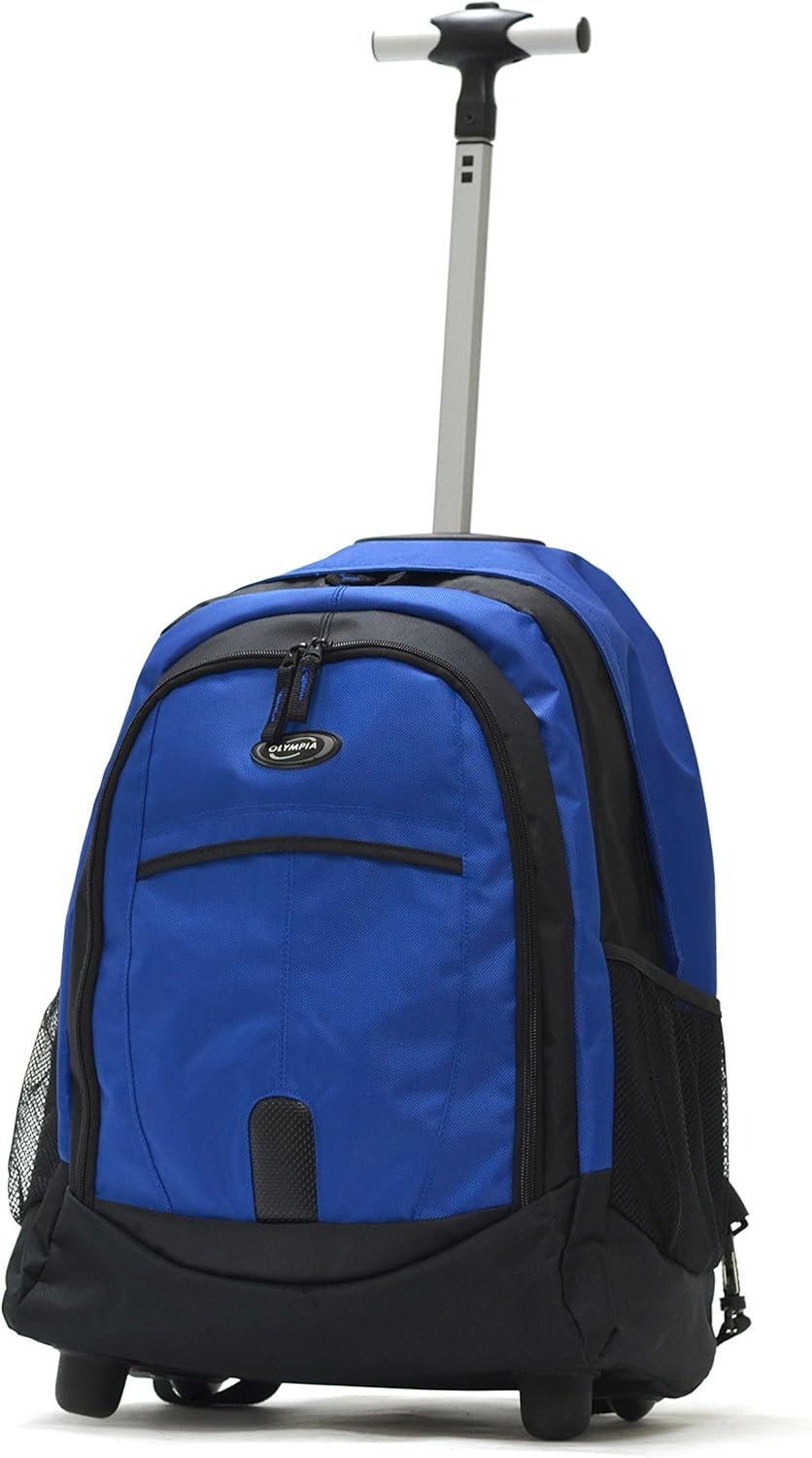 Amazon.com | Olympia U.S.A. 19-Inch Rolling Backpack BU, Blue, One Size ...