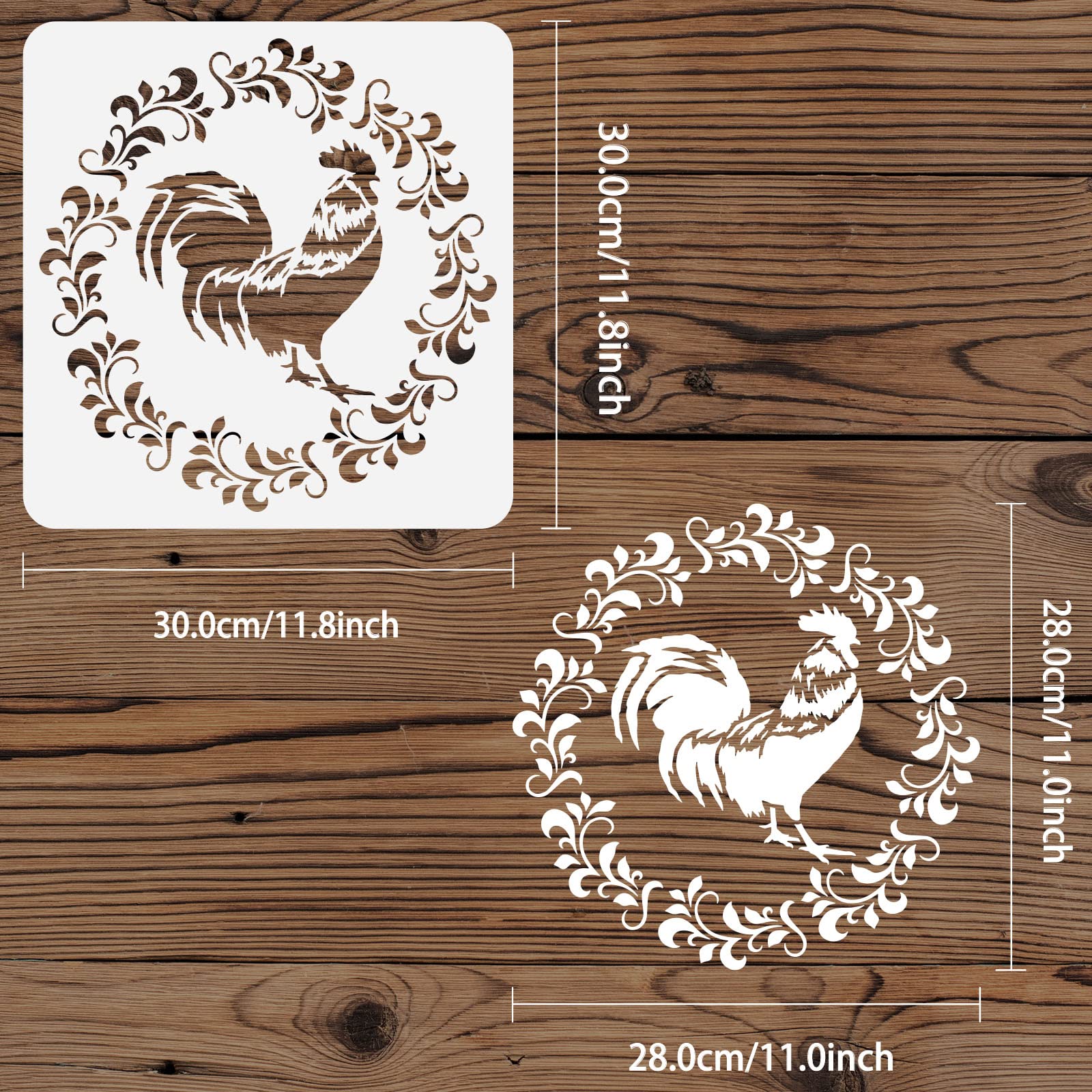 Pottery Rooster Stencil Designs Large Chicken Stencils Painting