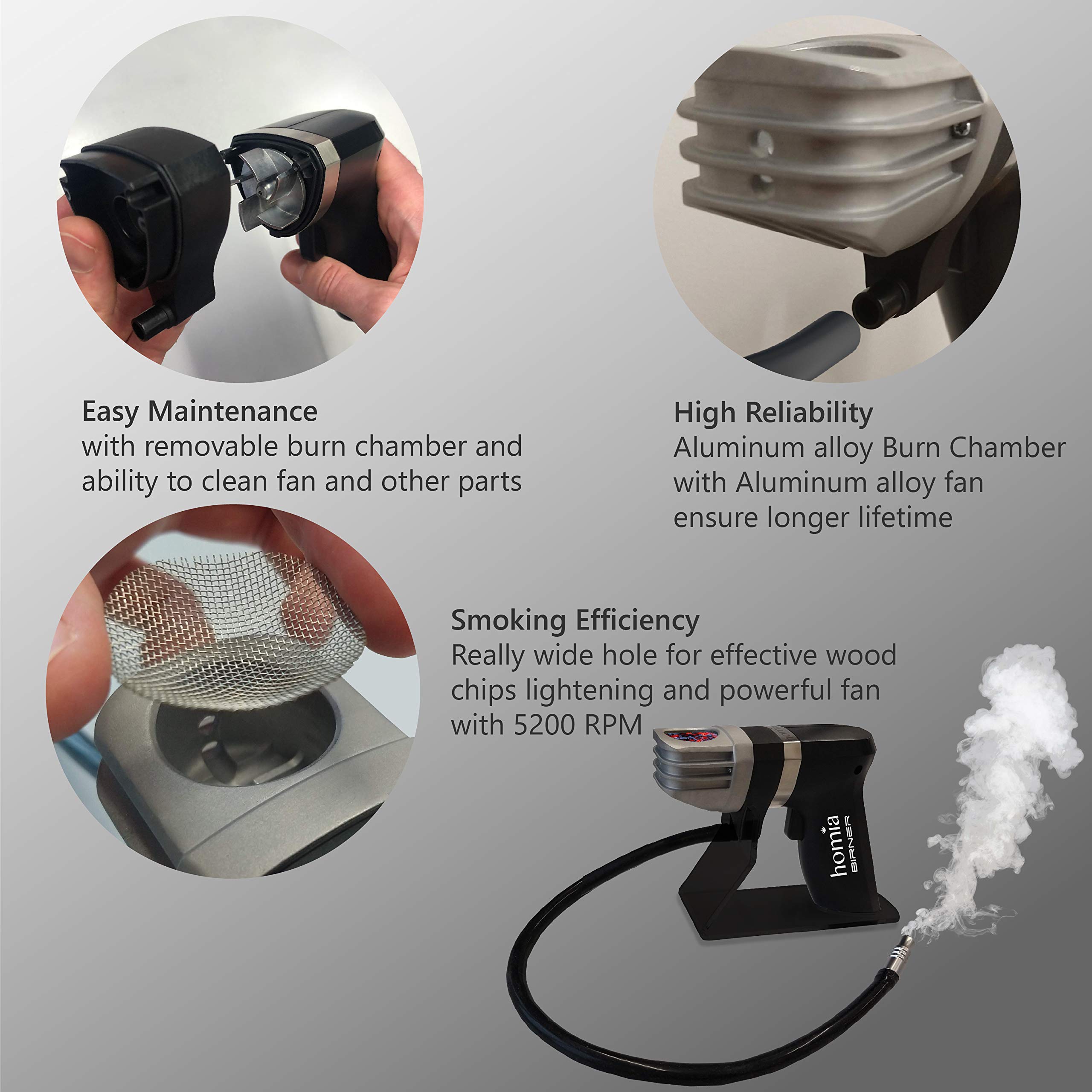 Smoking Gun Wood Smoke Infuser Birner PRO - Starter Kit, 11 PCS, Flavor ...