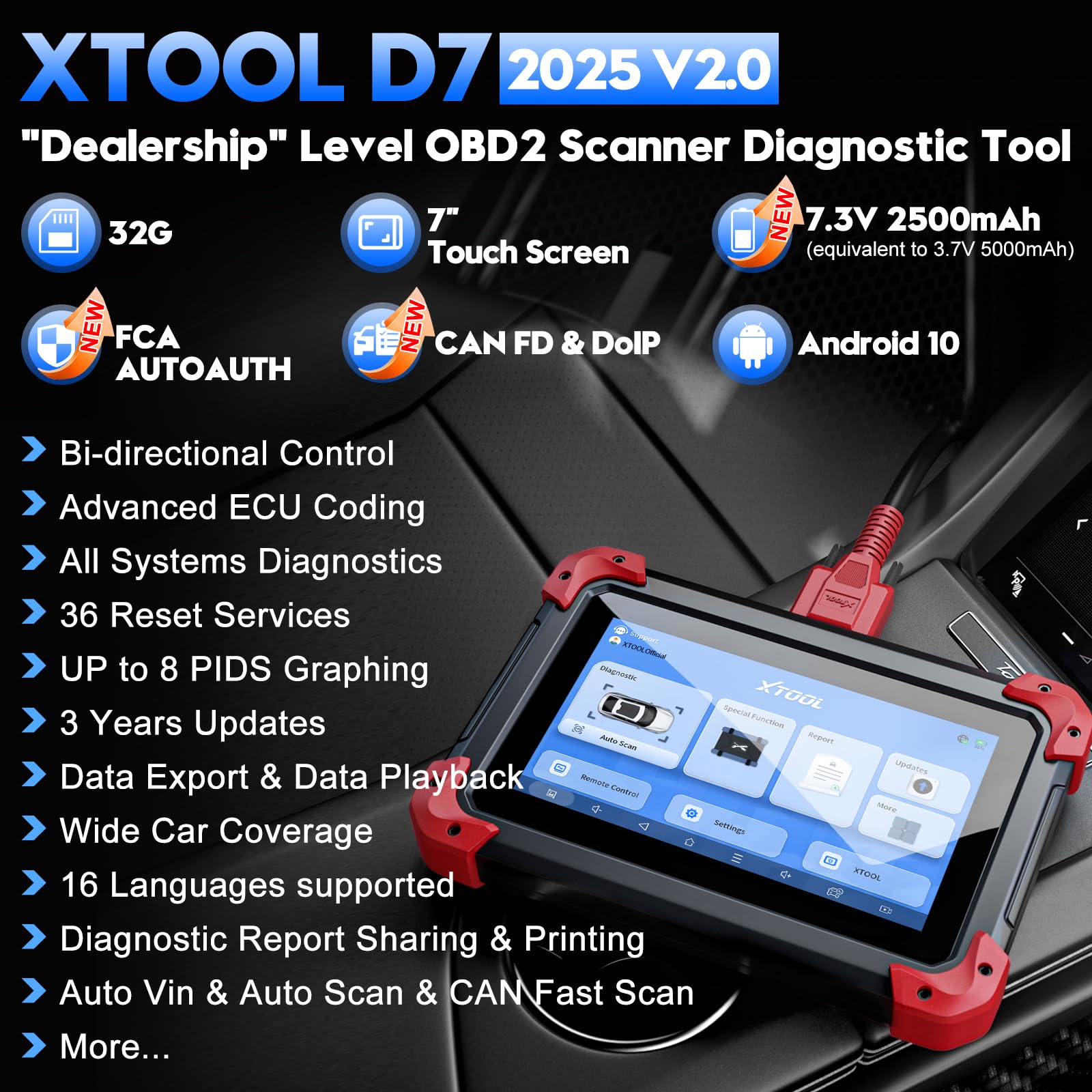 XTOOL D7 Bidirectional OBD2 S...B098LF38DS | Encarguelo.com