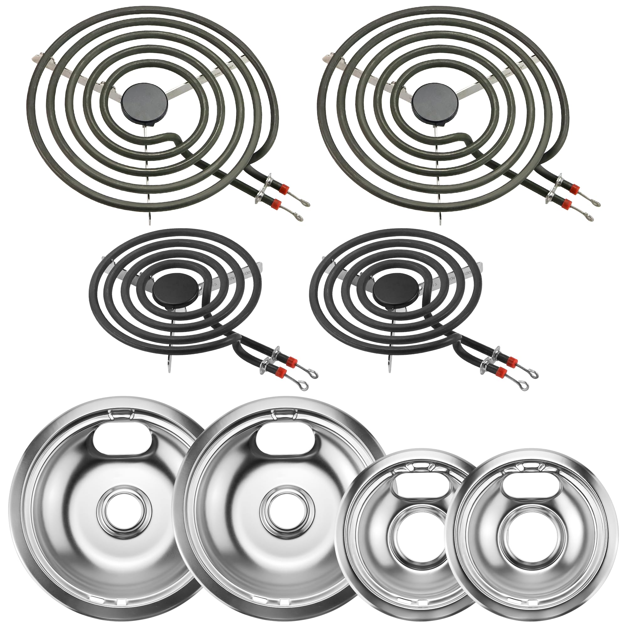 Whirlpool Kenmore Burner Replacement Electric Stove Burner & Drip Pan ...