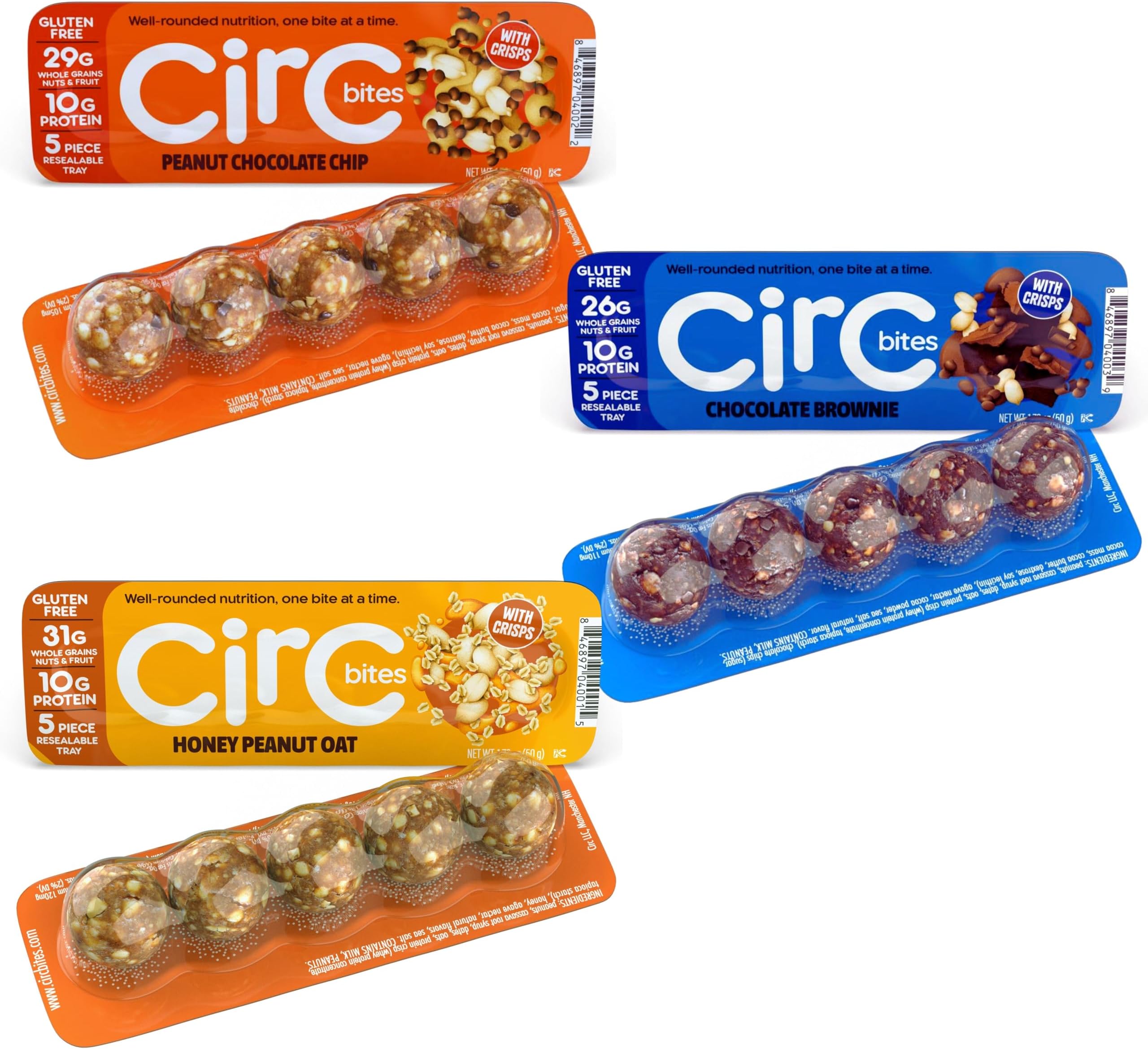 Amazon.com : CirC Protein Balls, Sample 6 Pack, Gluten Free High ...