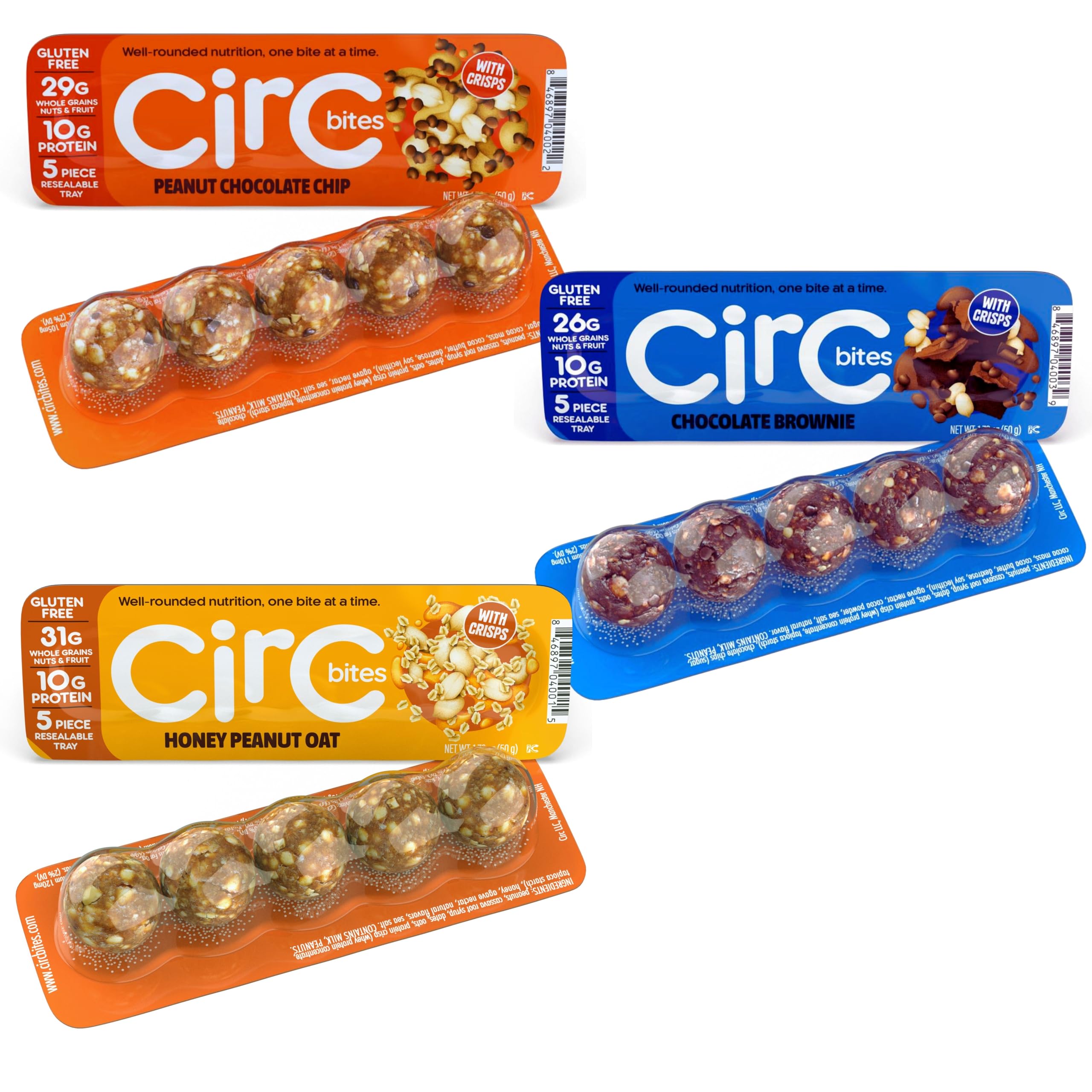 Amazon.com : CirC Protein Balls, Sample 6 Pack, Gluten Free High ...