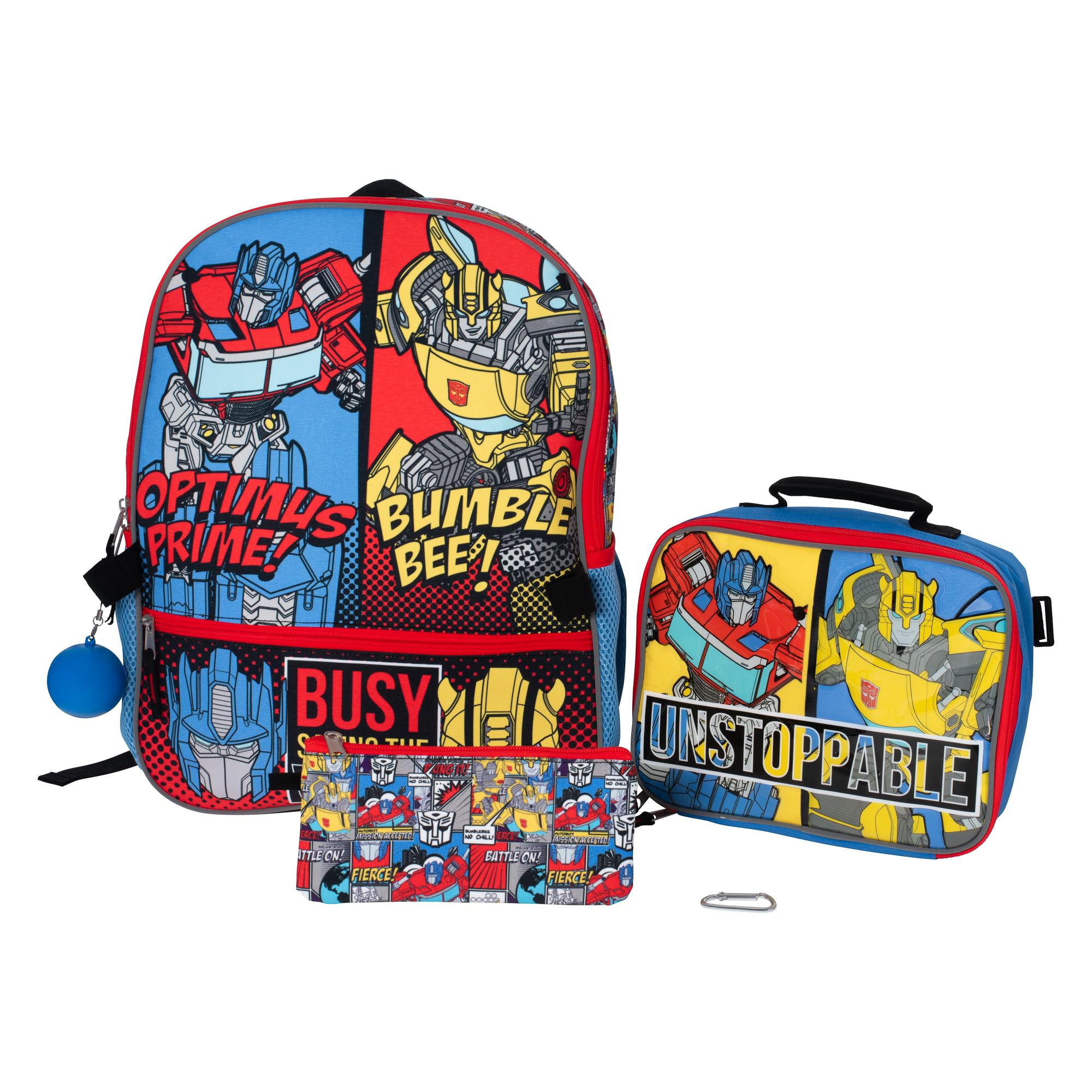 Amazon.com | AI ACCESSORY INNOVATIONS Transformers 5 PC Backpack Set ...