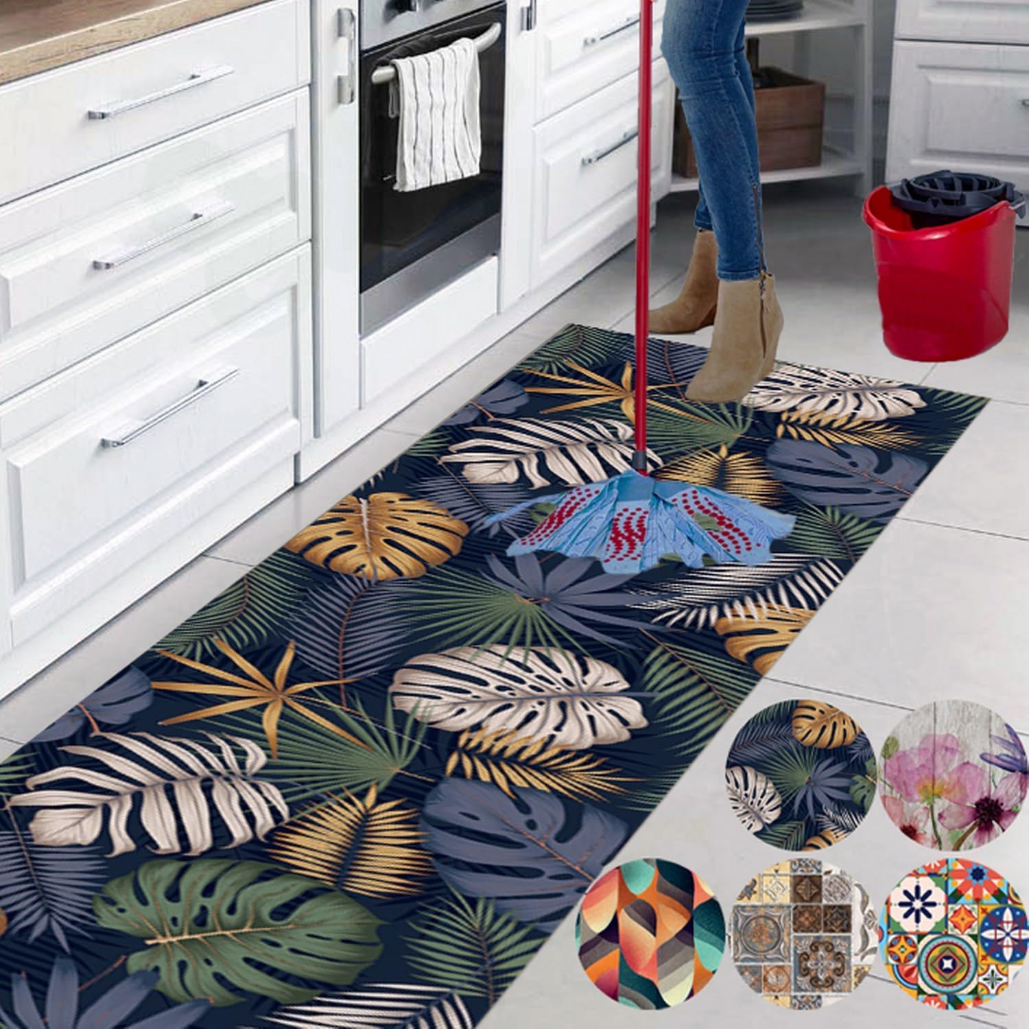 parpyon® Tappeto cucina Antiscivolo Lavabile Alby Nuova passatoia al ...