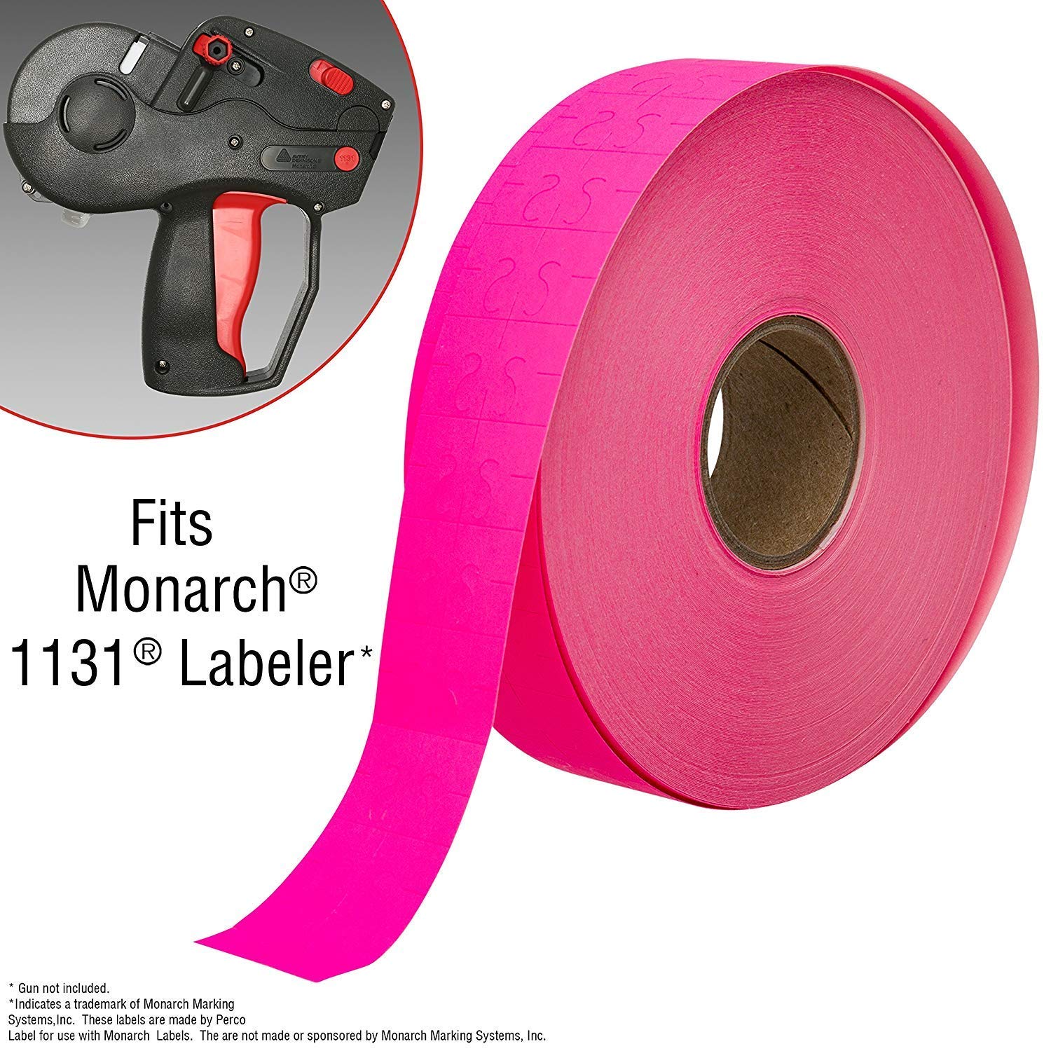 Snapklik.com : Fluorescent Pink Pricing Labels For Monarch 1131 Price ...
