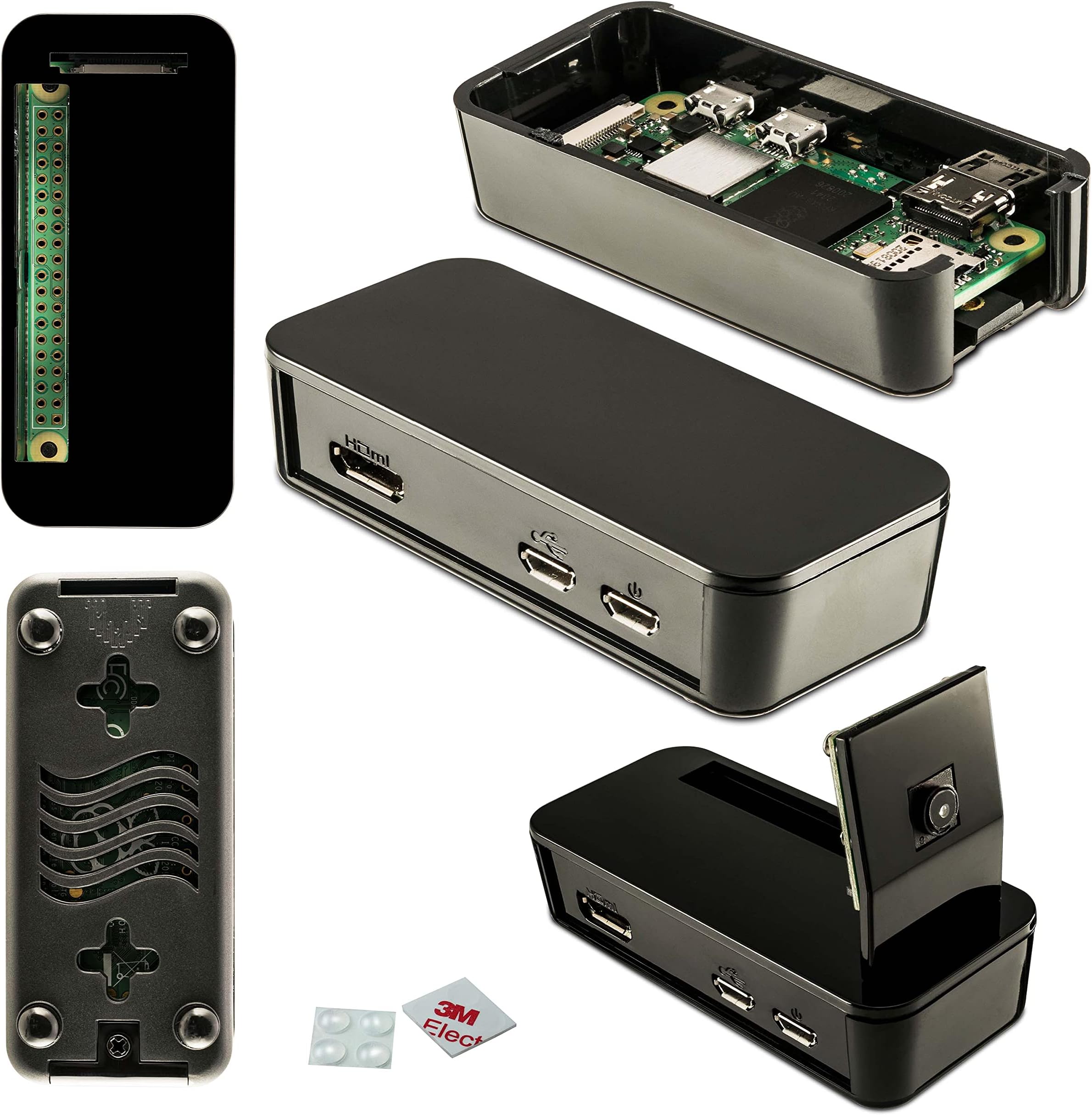 Amazon.com: Raspberry Pi 4 Case - Black/Grey : Electronics