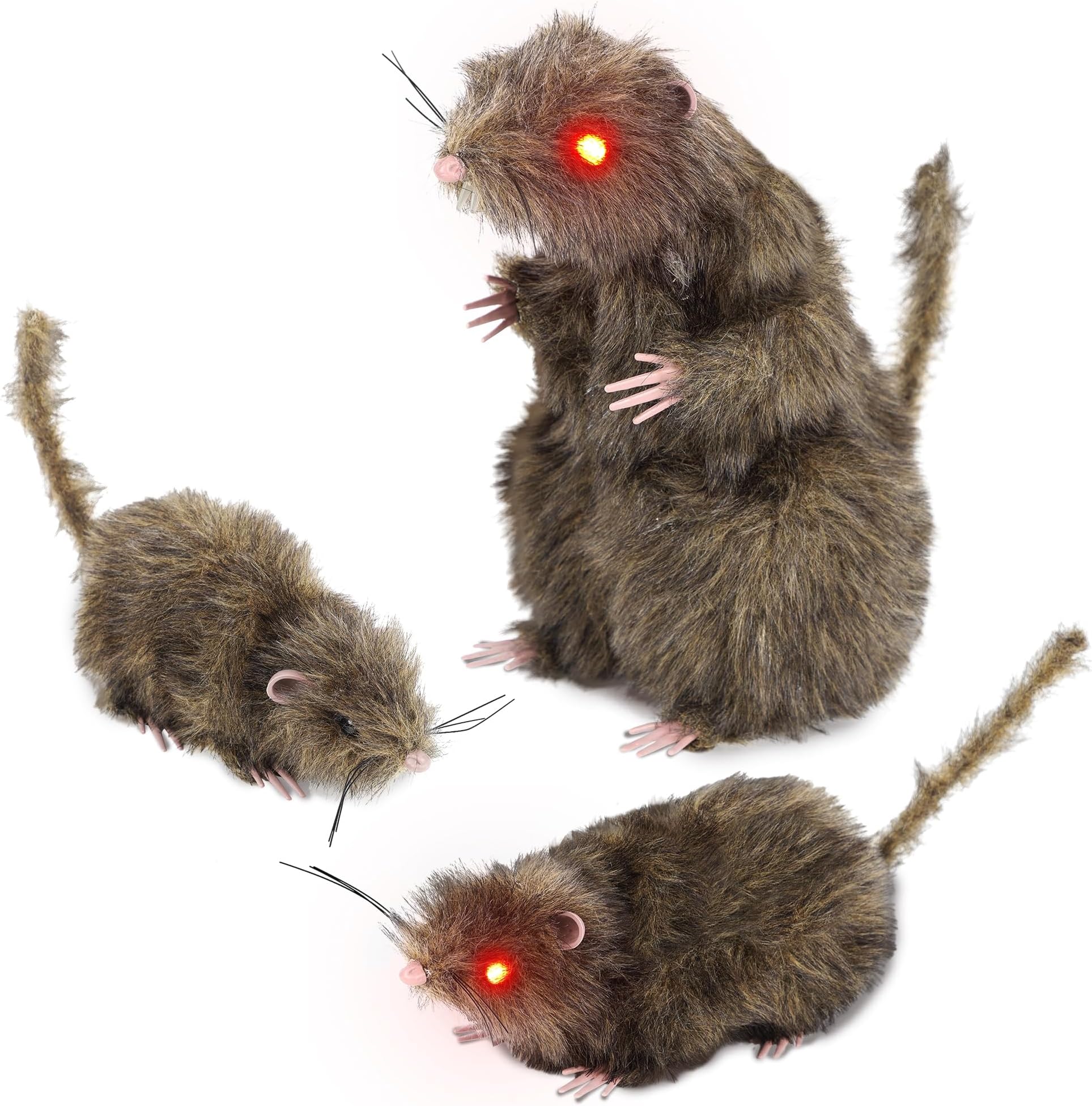 Amazon.com: PRETYZOOM 2 Pcs Fake Rat Rat Toys Realistic Mice Creepy ...