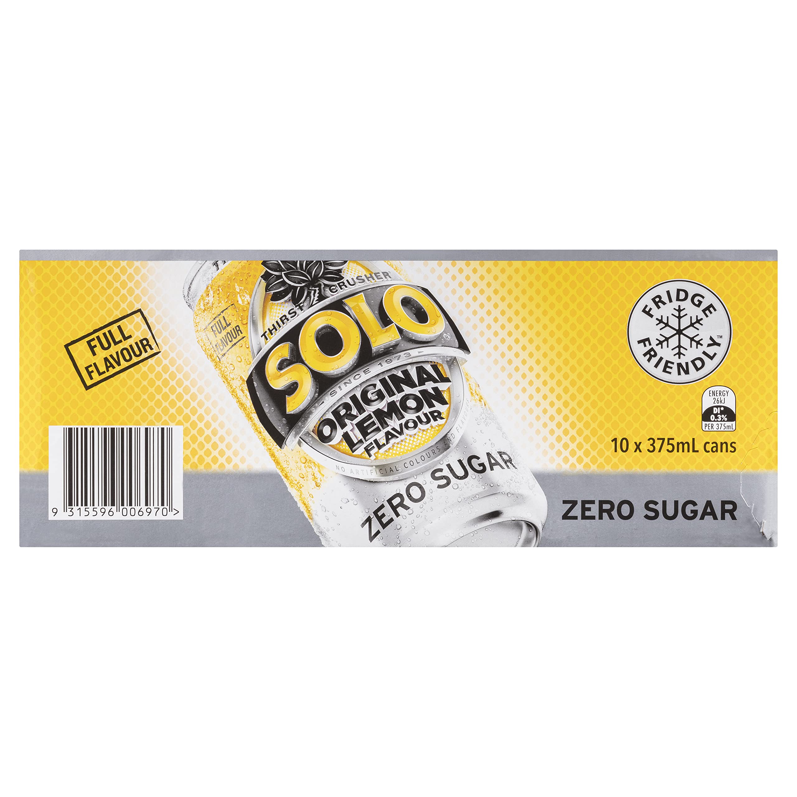 Solo Zero Sugar Soft Drink Can, 10 x 375ml : Amazon.com.au: Pantry Food ...