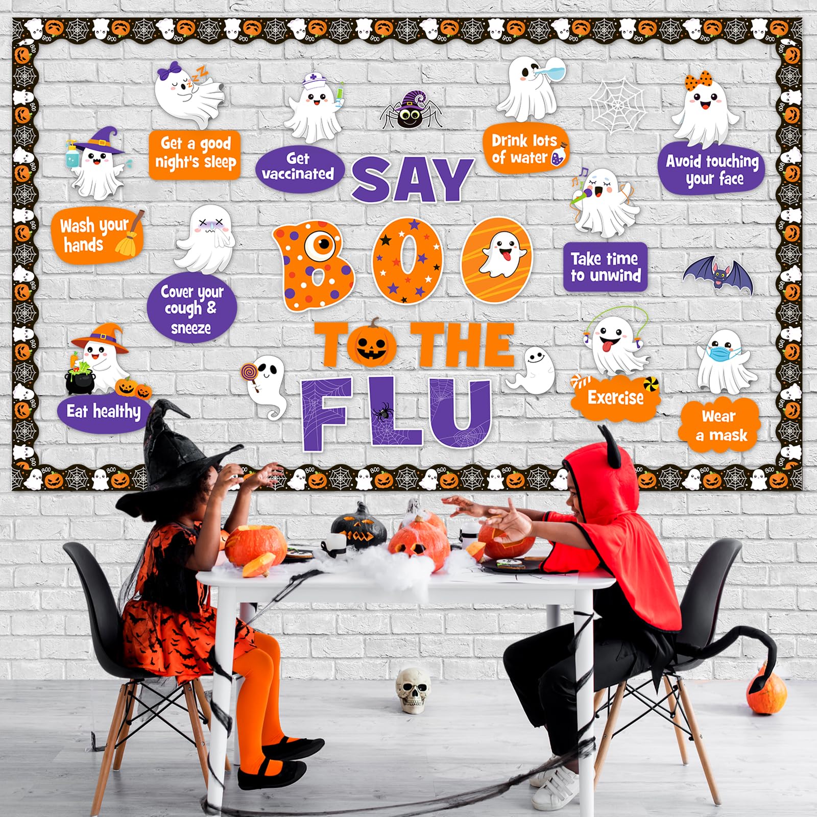 Snapklik.com : Pasimy Halloween Bulletin Board Decorations Set ...