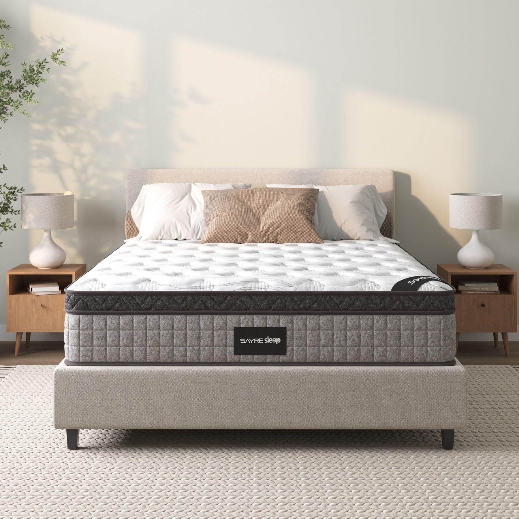 Amazon.com: Thctvous 12" Full Size Memory Foam & Cooling Mattress in a ...