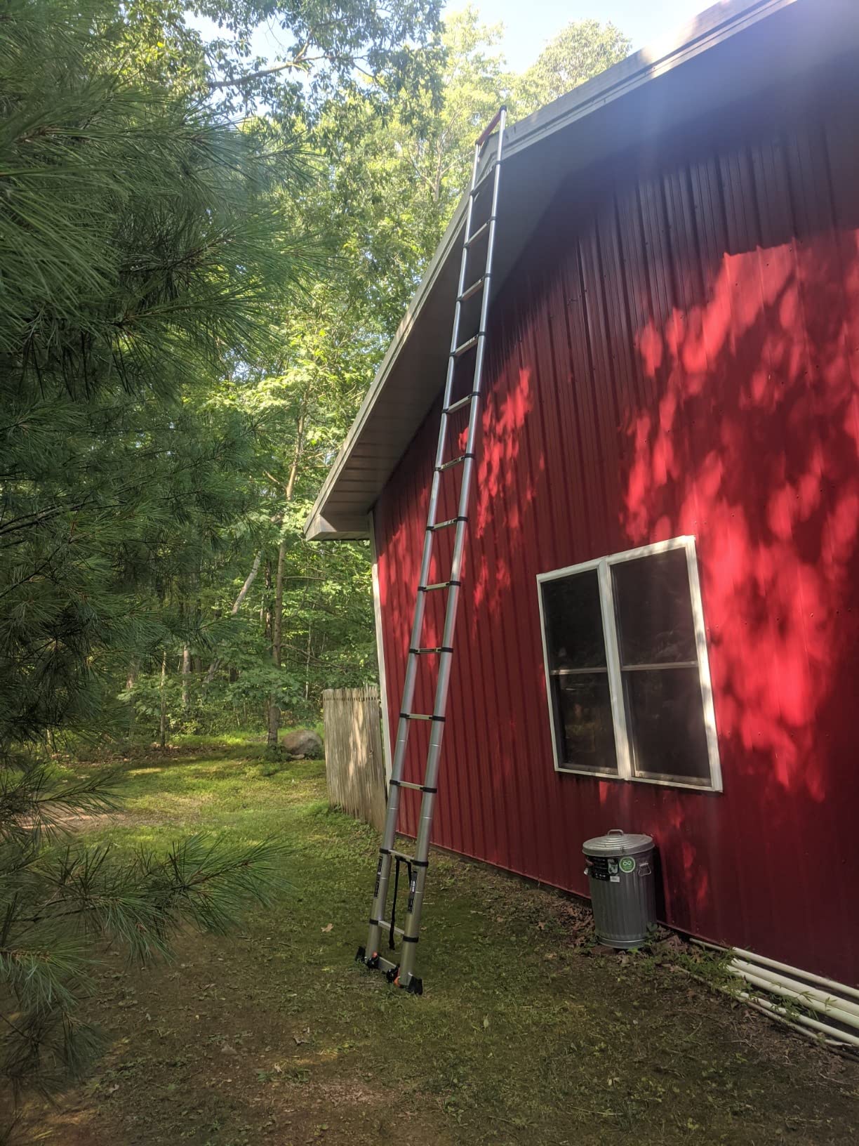 $48/mo - Finance 18FT Telescoping A Frame Ladder Portable Aluminum ...