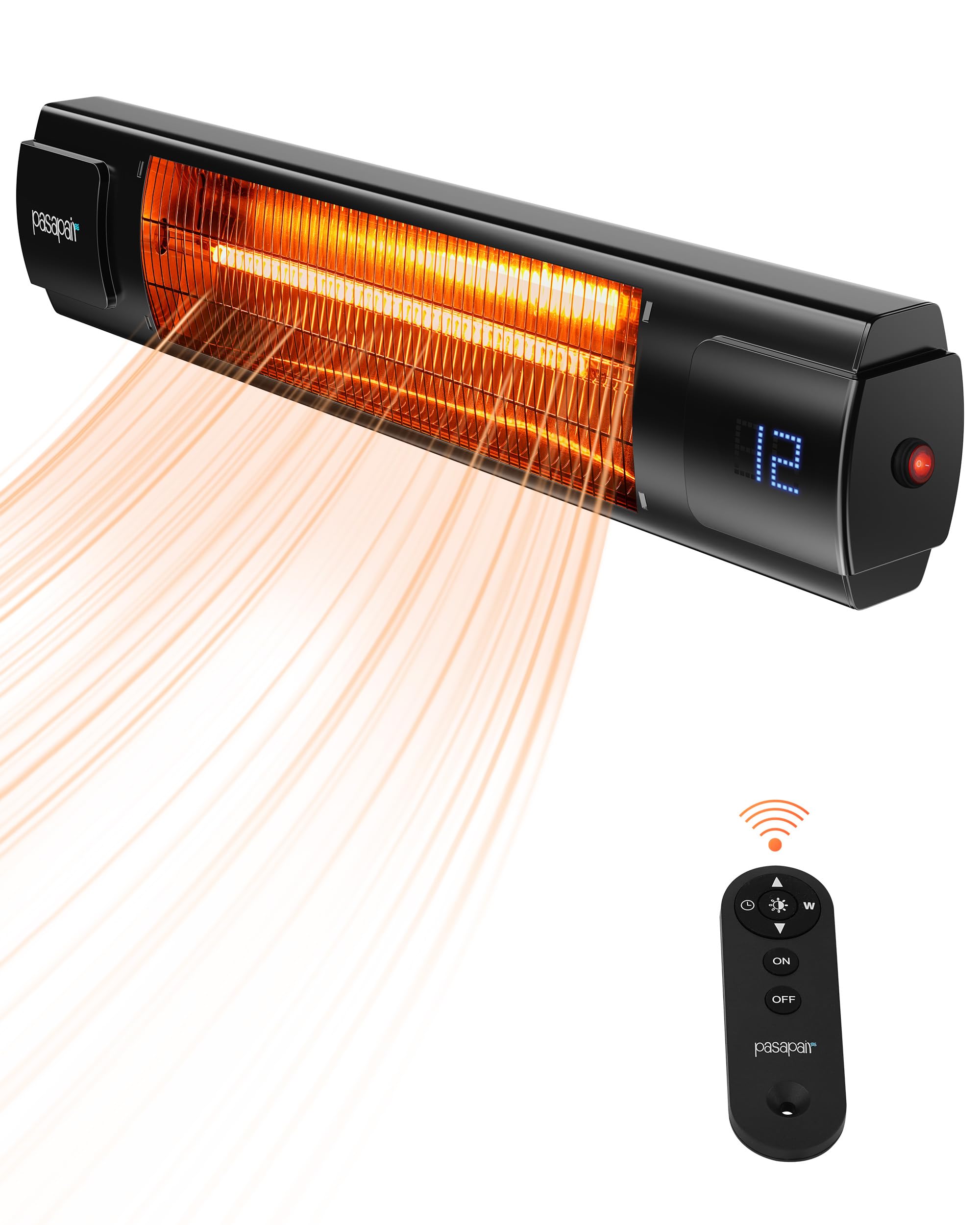 Snapklik.com : Pasapair Infrared Wall Heater - 1500W Patio And Garage ...