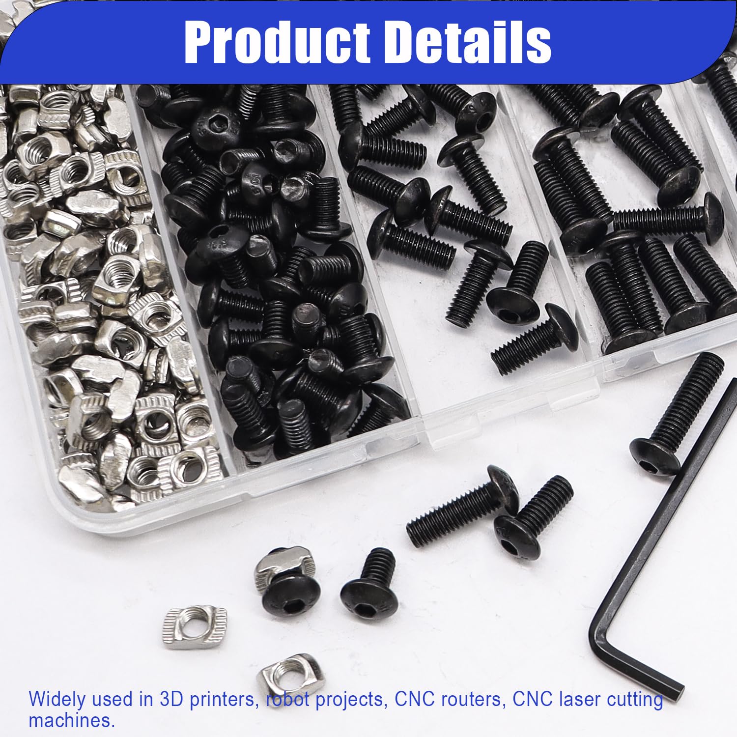 Snapklik.com : Taiss 210PCS M5 T-Nuts And Bolts Kit For 2020 Aluminum ...
