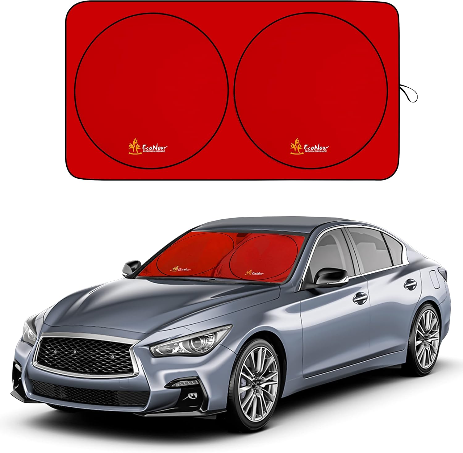 Amazon.com: EcoNour Windshield Sun Shade Premium | Sunshade Protects ...