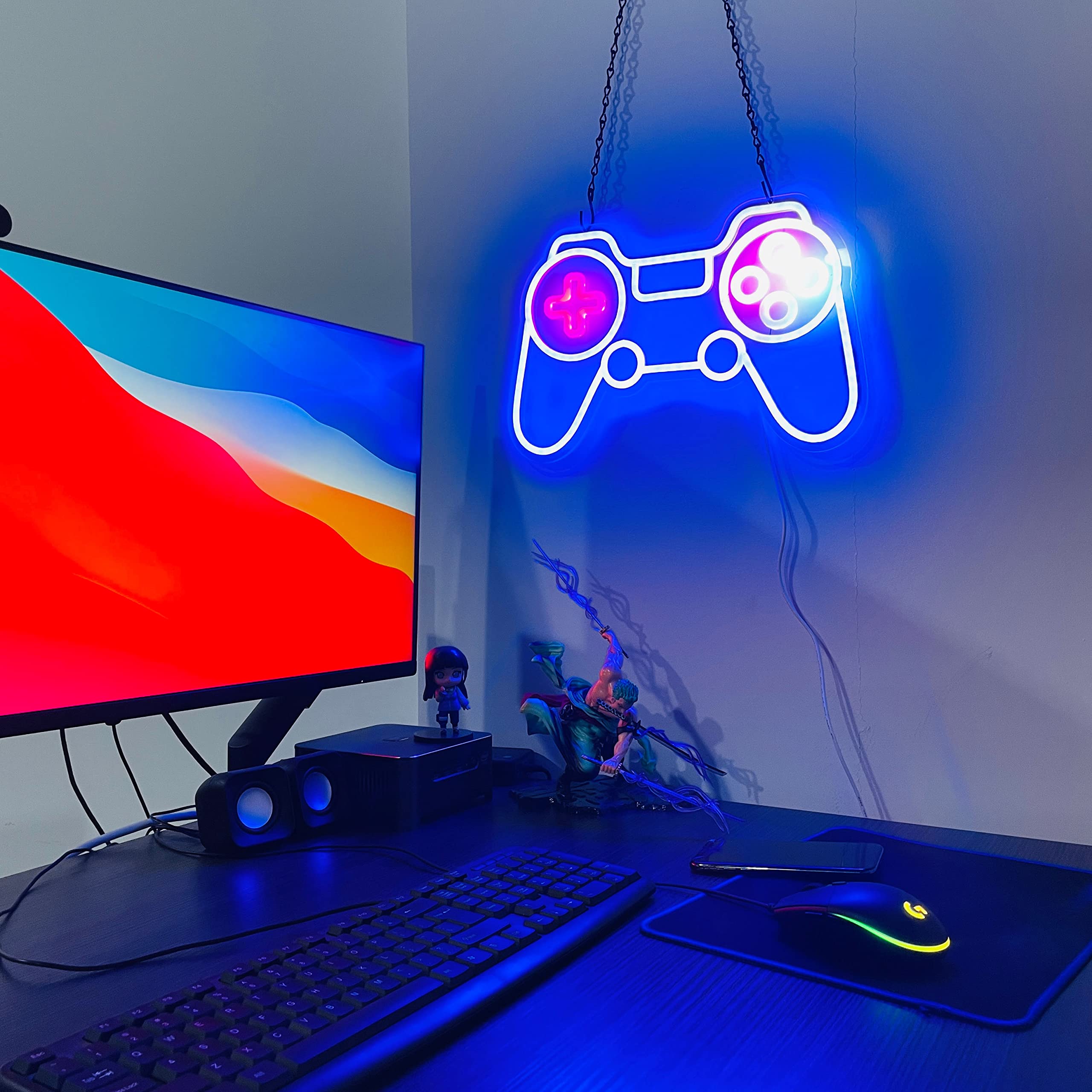 GGK Game Controller Neon Sign for Gamer Room Decor Gamer Gifts for Teen ...