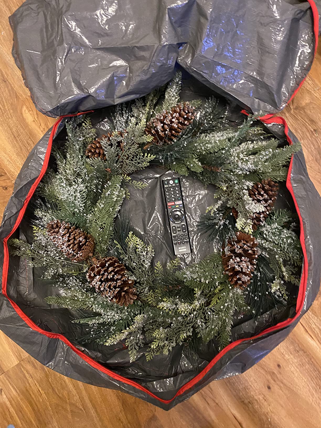 Ram® Grey Waterproof Wreath Storage Bag With Zip Waterproof Wreath ...