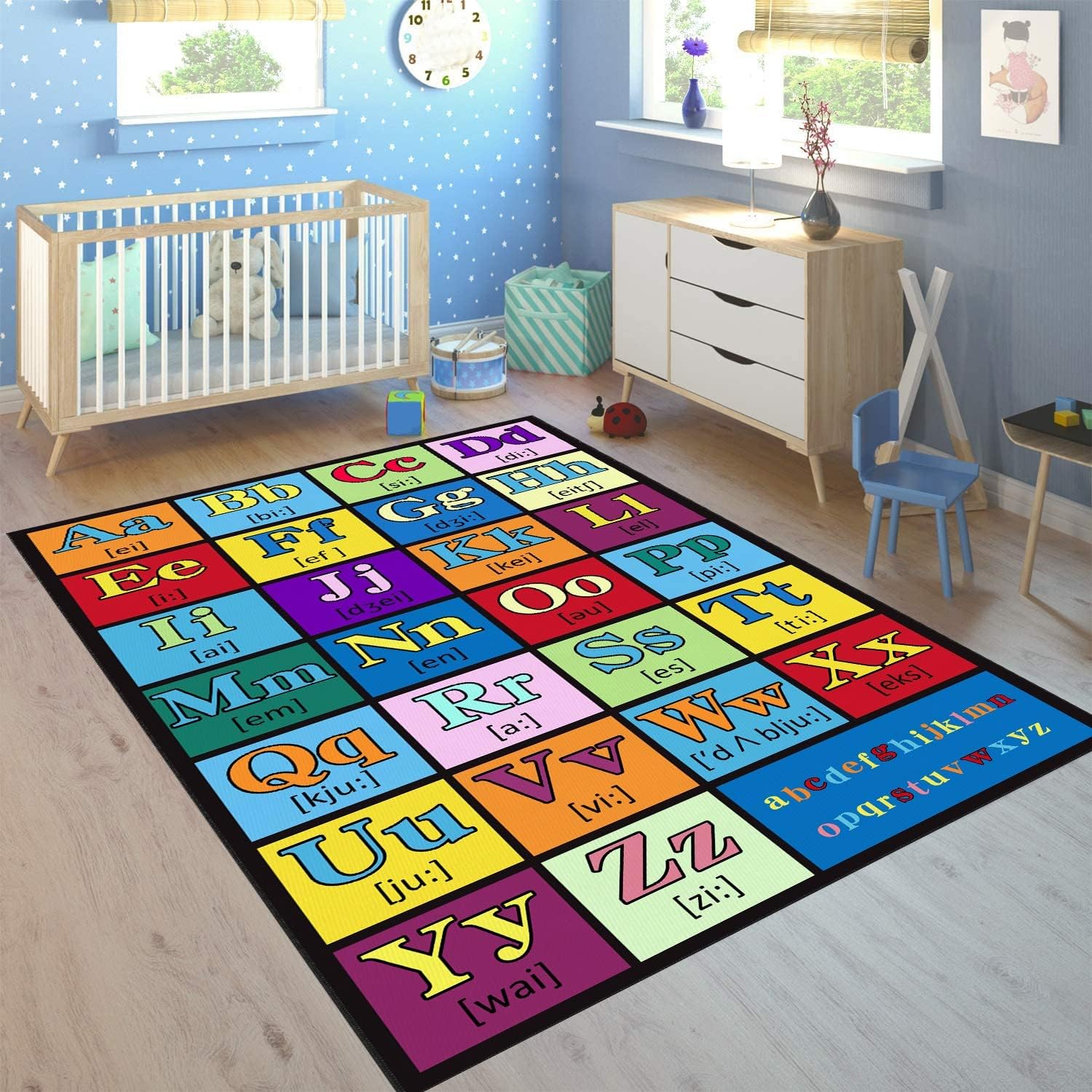 Amazon.com: Kids Play Rug Number Rug ABC Educational Area Rug, Alphabet ...