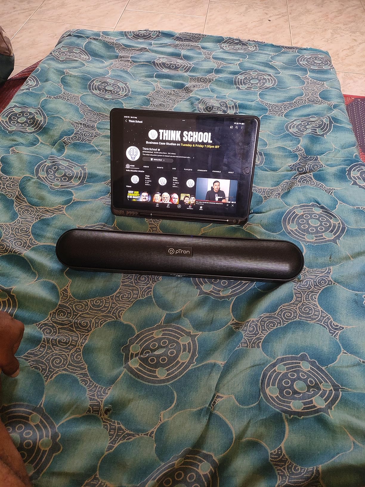 pTron Fusion Evo v3 12W Bluetooth Speaker 5.0 Mini Soundbar, 10Hrs Playback Time, Stereo ...