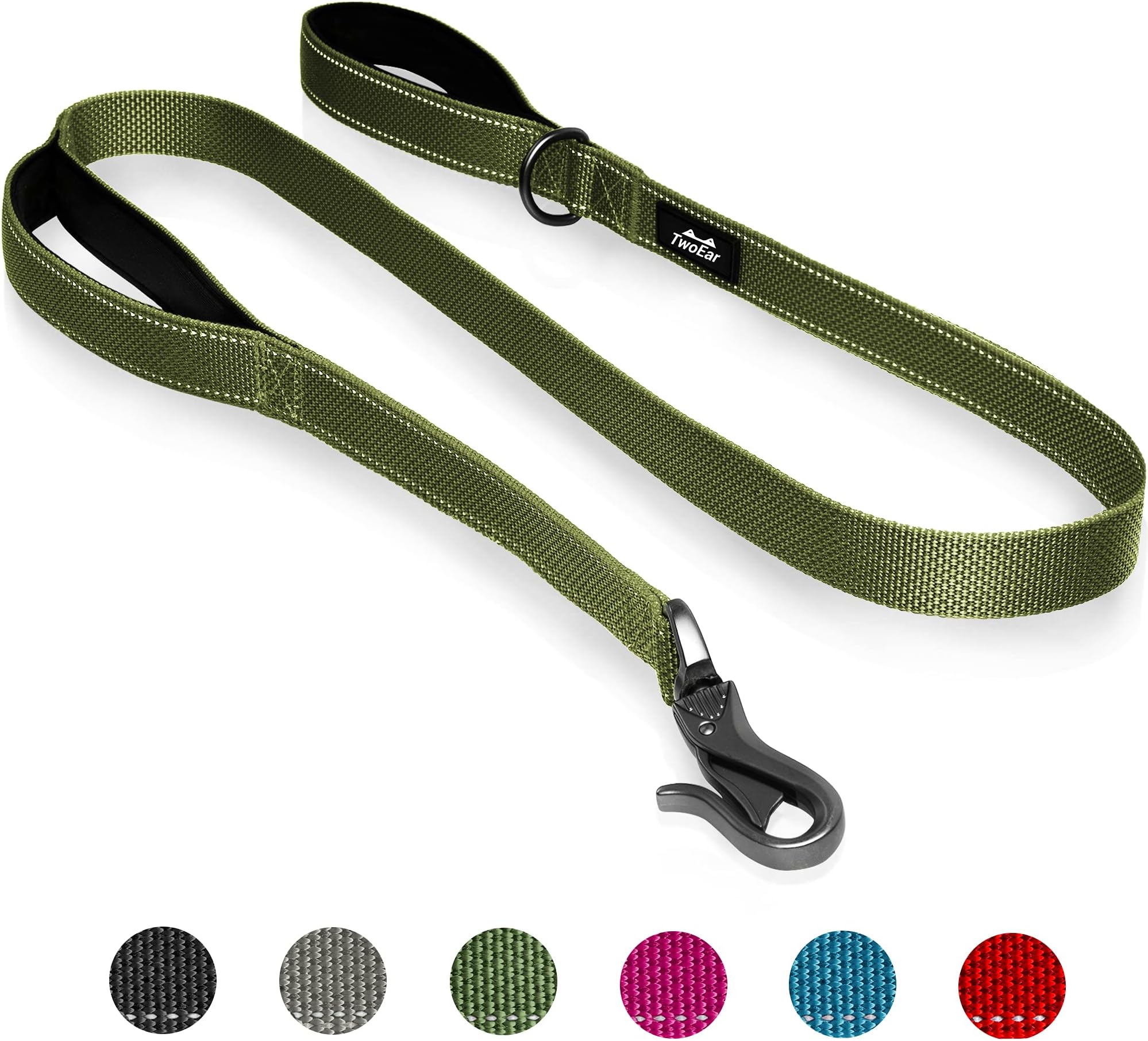 Amazon.com : Mighty Paw Dual Handle Dog Leash - Reflective for Night ...