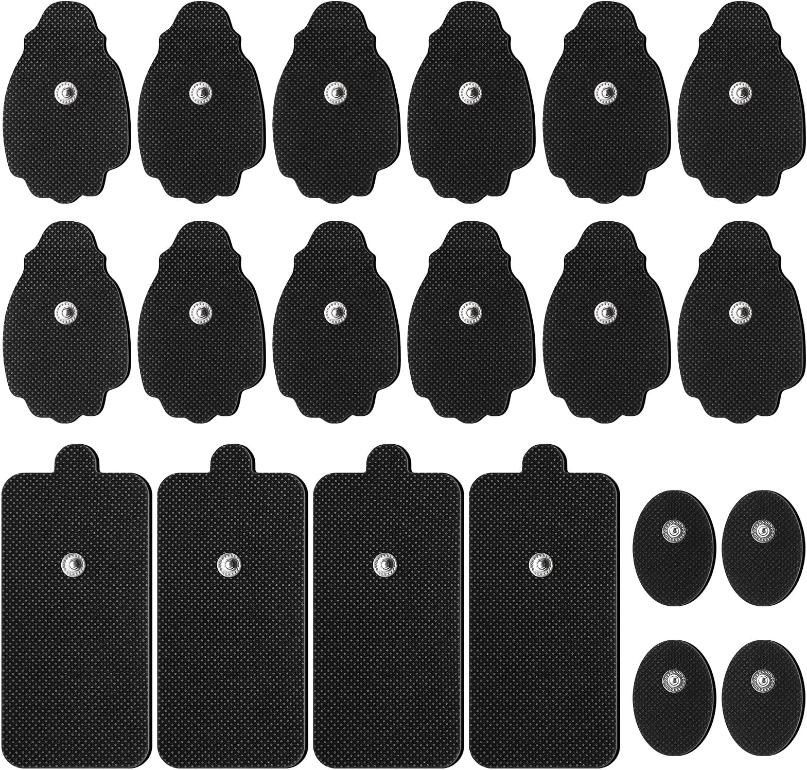 Amazon.com: TENS Unit Replacement Pads, Snap Electrodes Pads, 20PCS ...