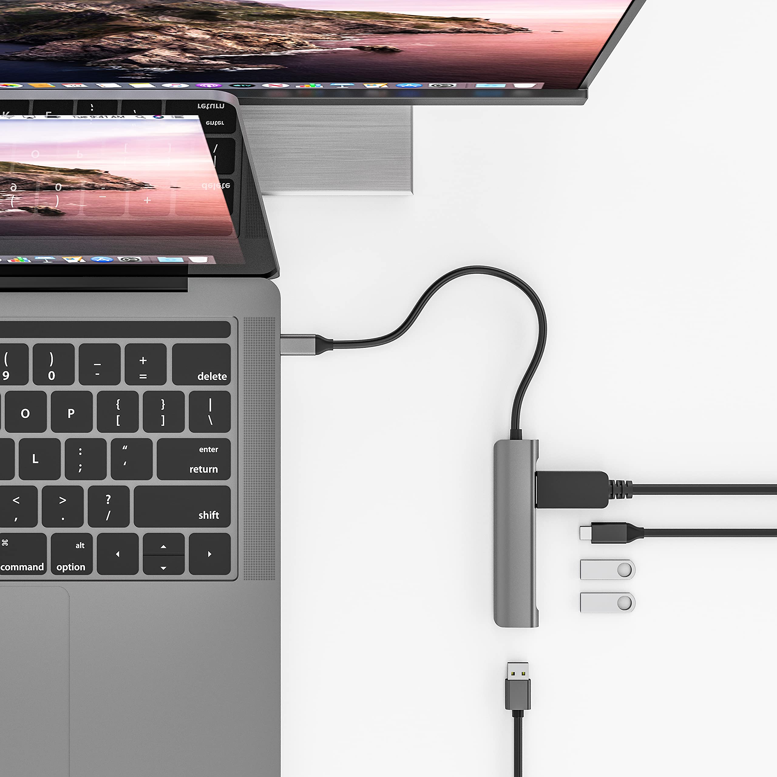 Snapklik.com : USB C To Display Multiport Adapter, Portable Type-C Hub ...
